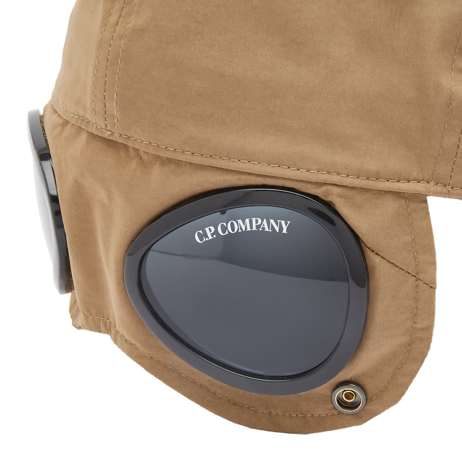 C.P. Company Logo Goggle Cap Lead Grey | END. (US)