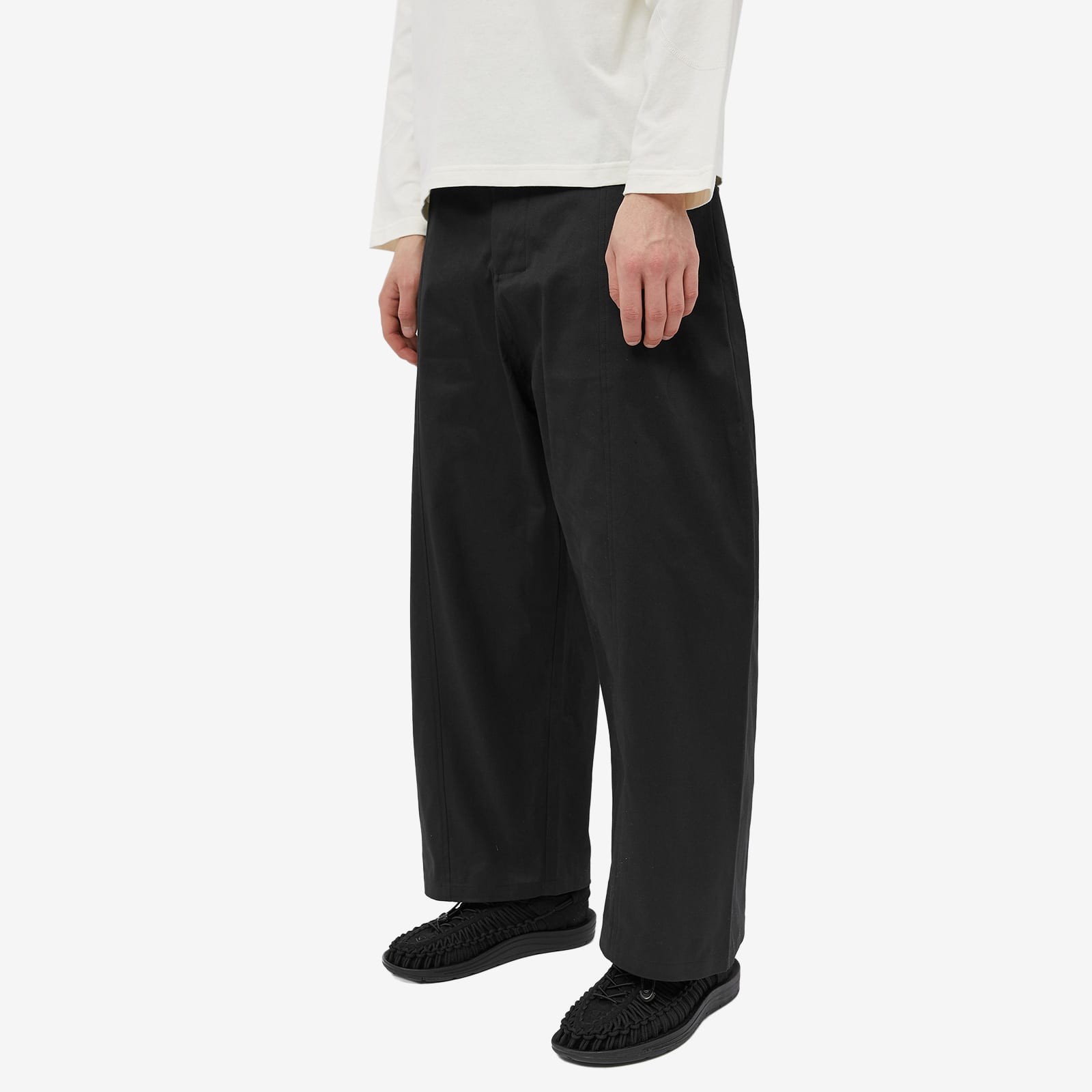 Sage Nation Cropped Welt Trouser Black | END. (US)