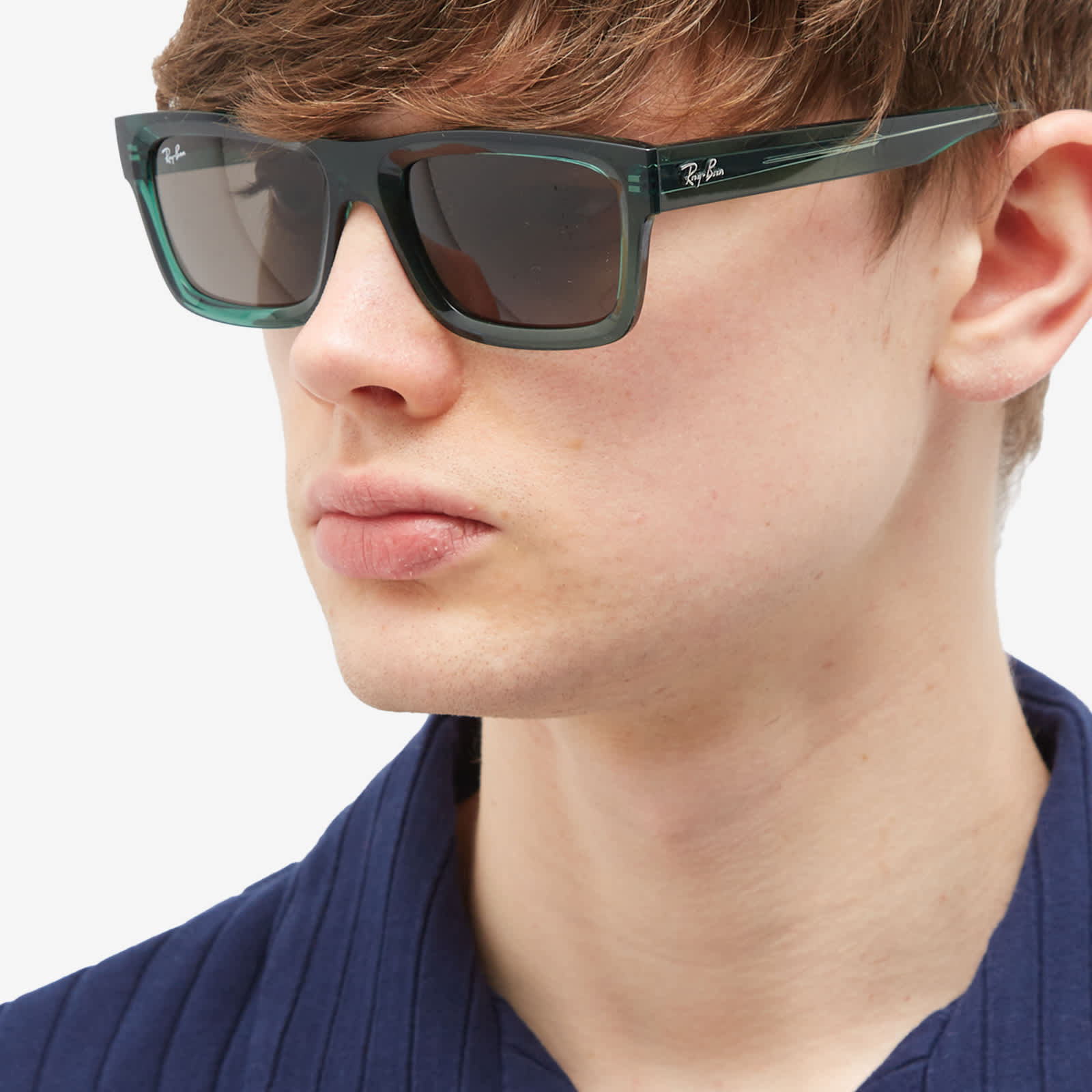 Ray-Ban Warren Sunglasses Transparent Green & Brown | END. (US)