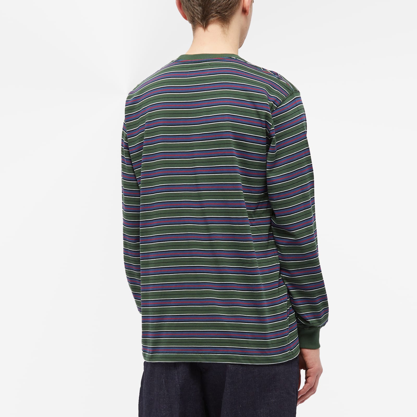 Beams Plus Multi Stripe Pocket T-Shirt Green | END. (AR)