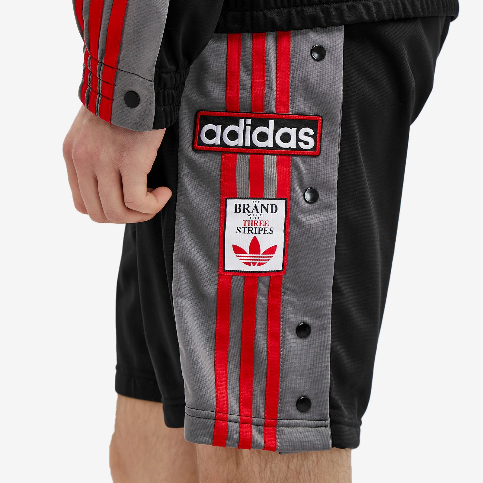 Adidas Adibreak Short Black, Grey Four & Better Scarlet | END. (US)