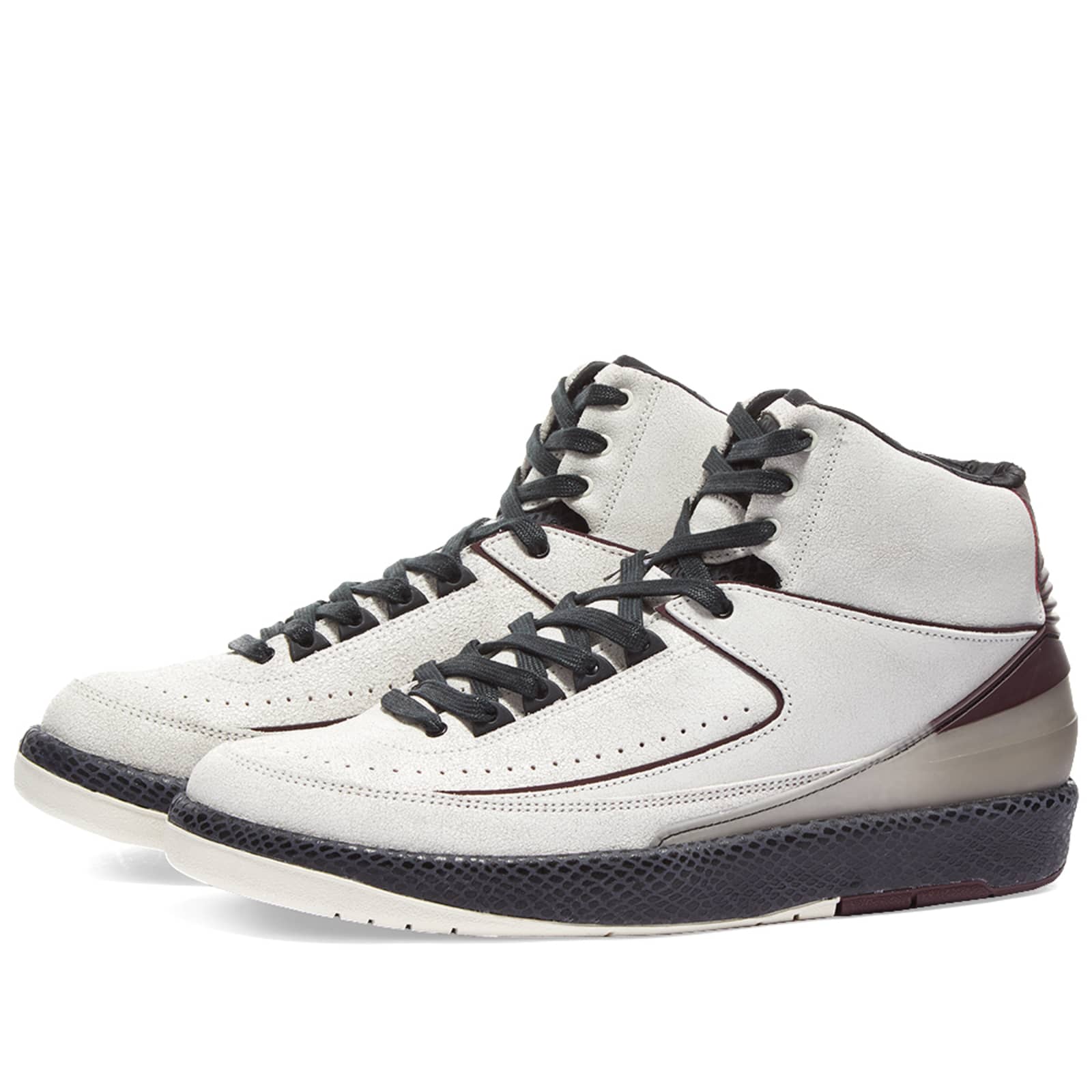 Air Jordan x A Ma Maniere Air Jordan 2 Retro Sp Sail, Black & Burgundy ...