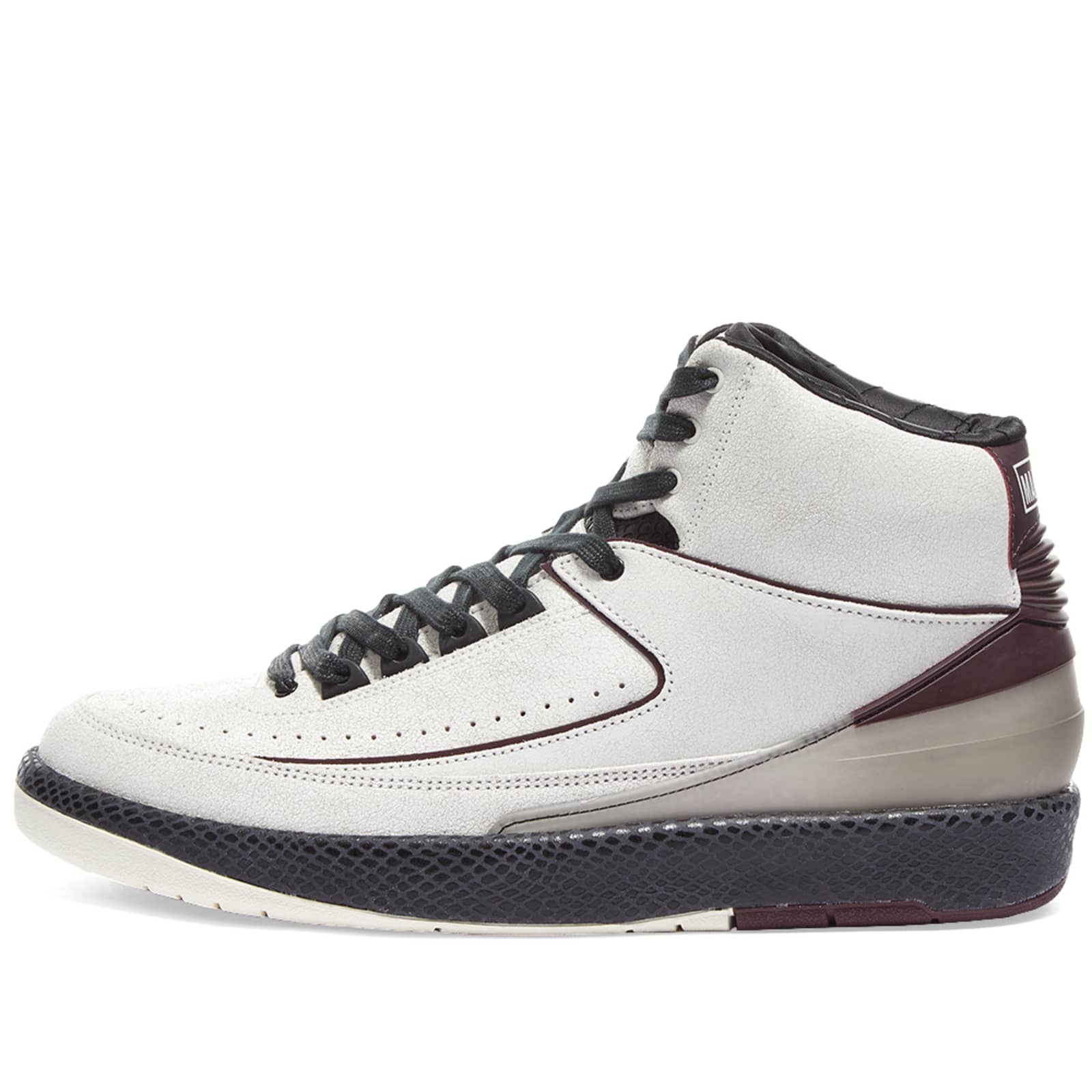Air Jordan x A Ma Maniere Air Jordan 2 Retro Sp Sail, Black & Burgundy ...