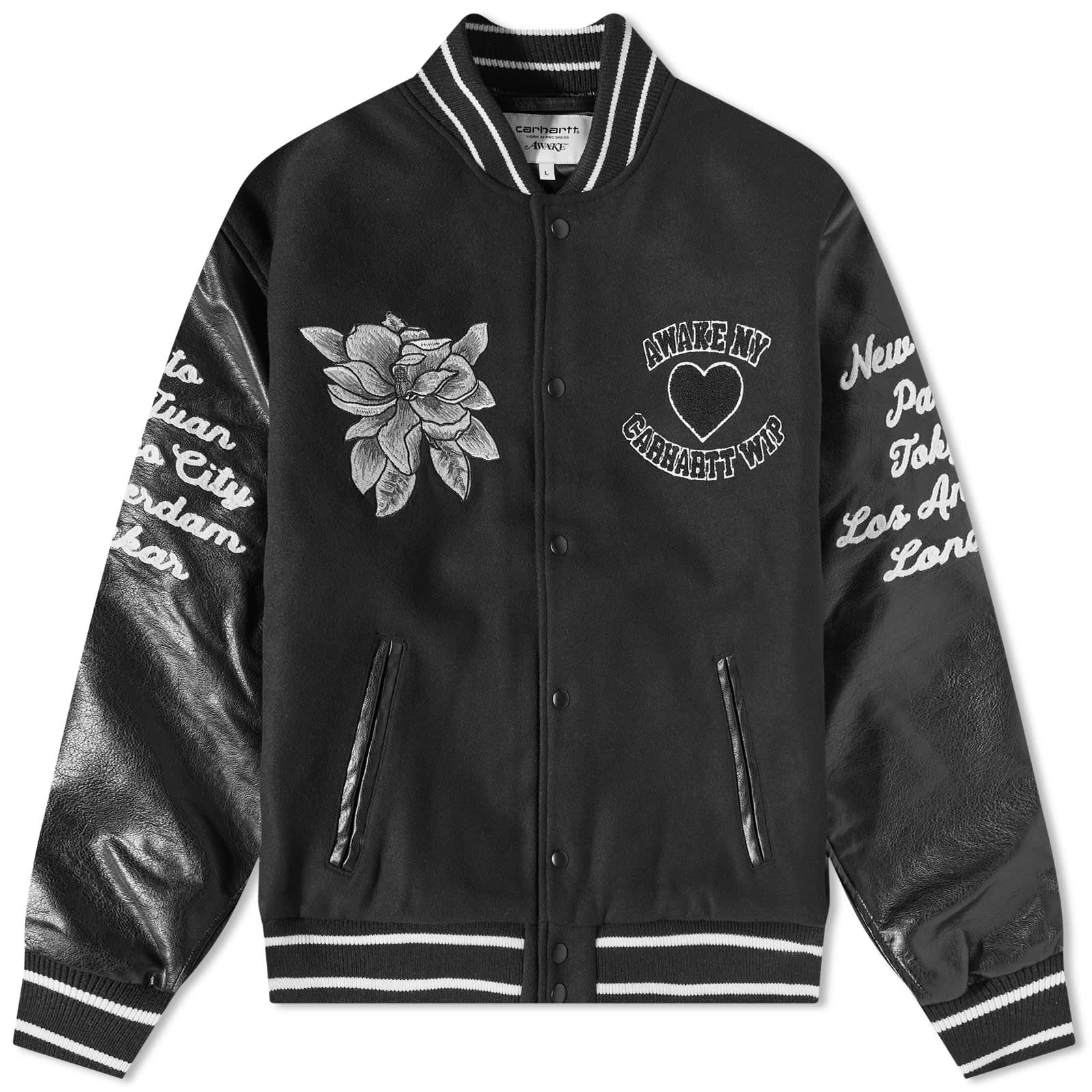 Awake NY x Carhartt WIP Teddy Jacket Black & Black | END. (HK)