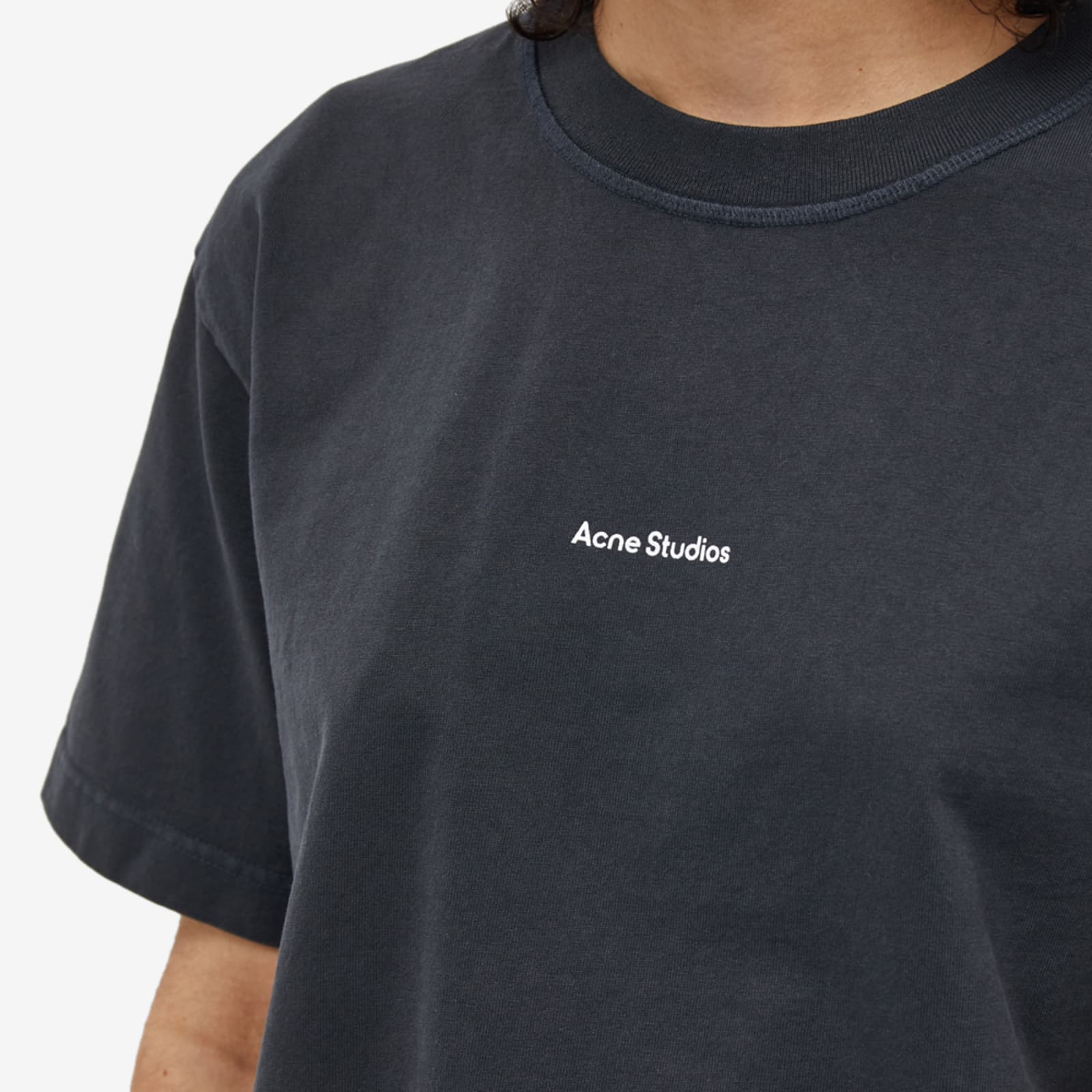 Acne Studios Logo Tee Black | END. (ES)