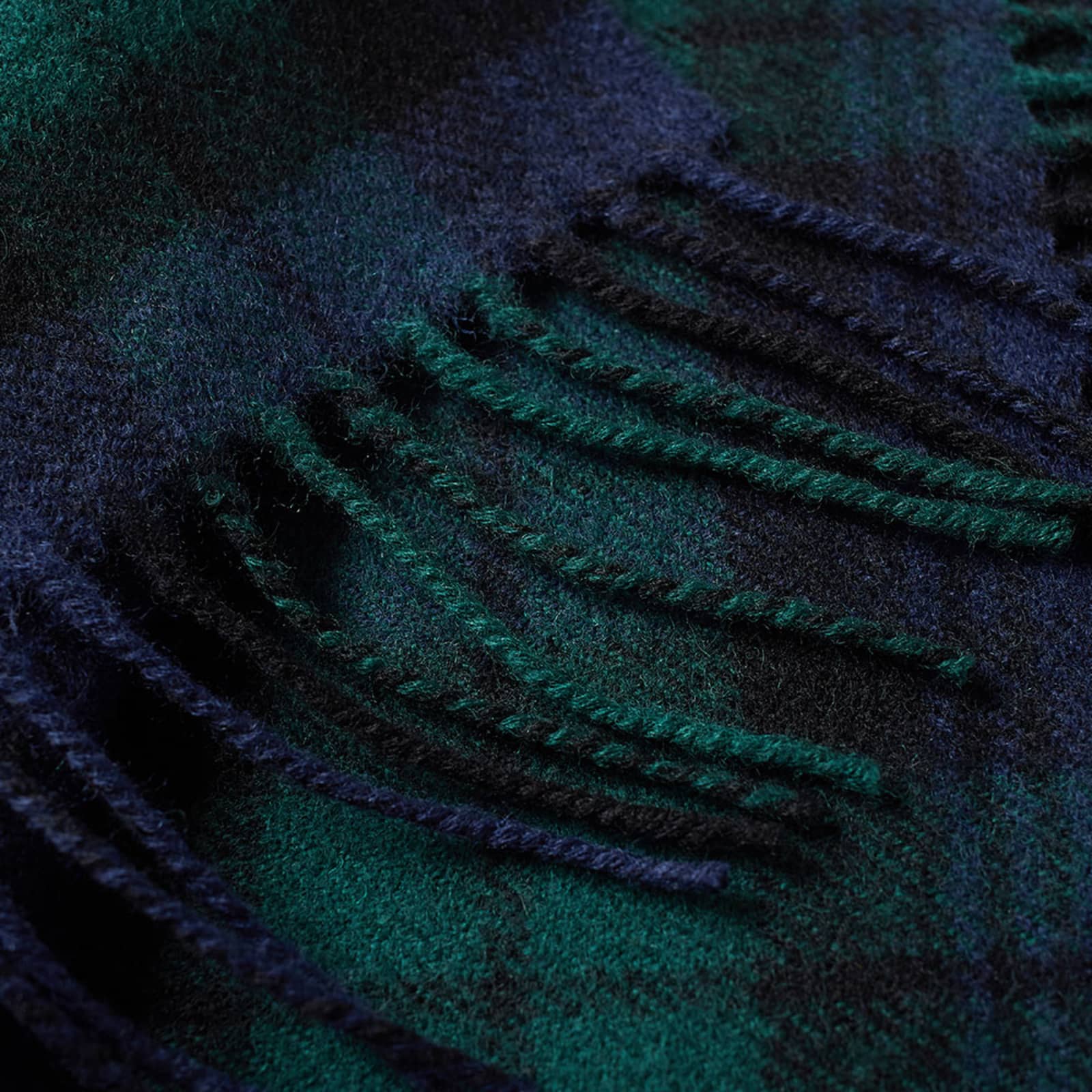 Fred Perry Black Watch Tartan Scarf Ivy | END. (GB)