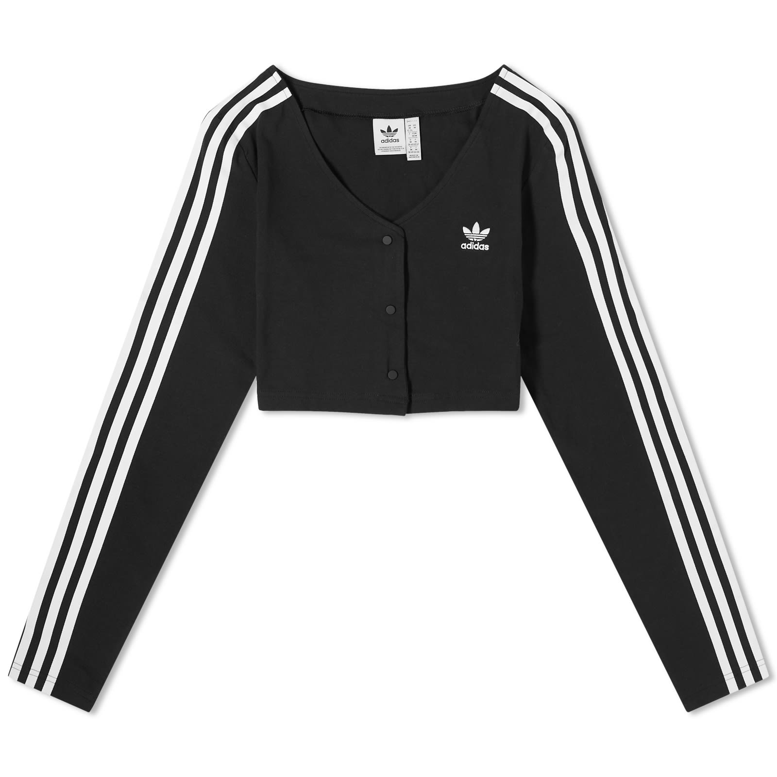 Adidas Long Sleeve Button Up Top Black | END. (HK)