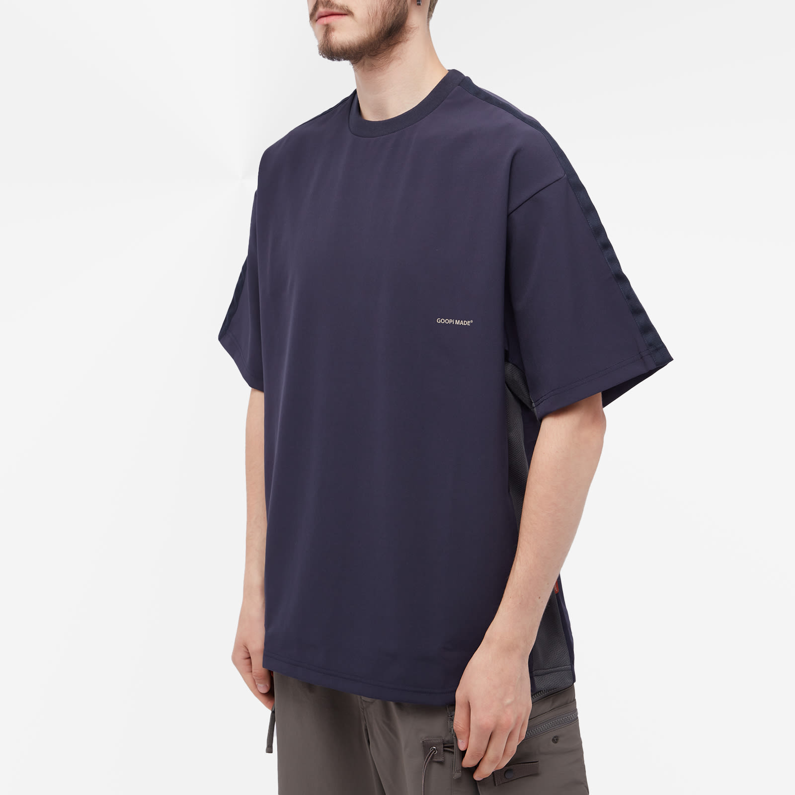 GOOPiMADE x master-piece MGear-T2 Zystem Mesh T-Shirt Deep Marine | END.