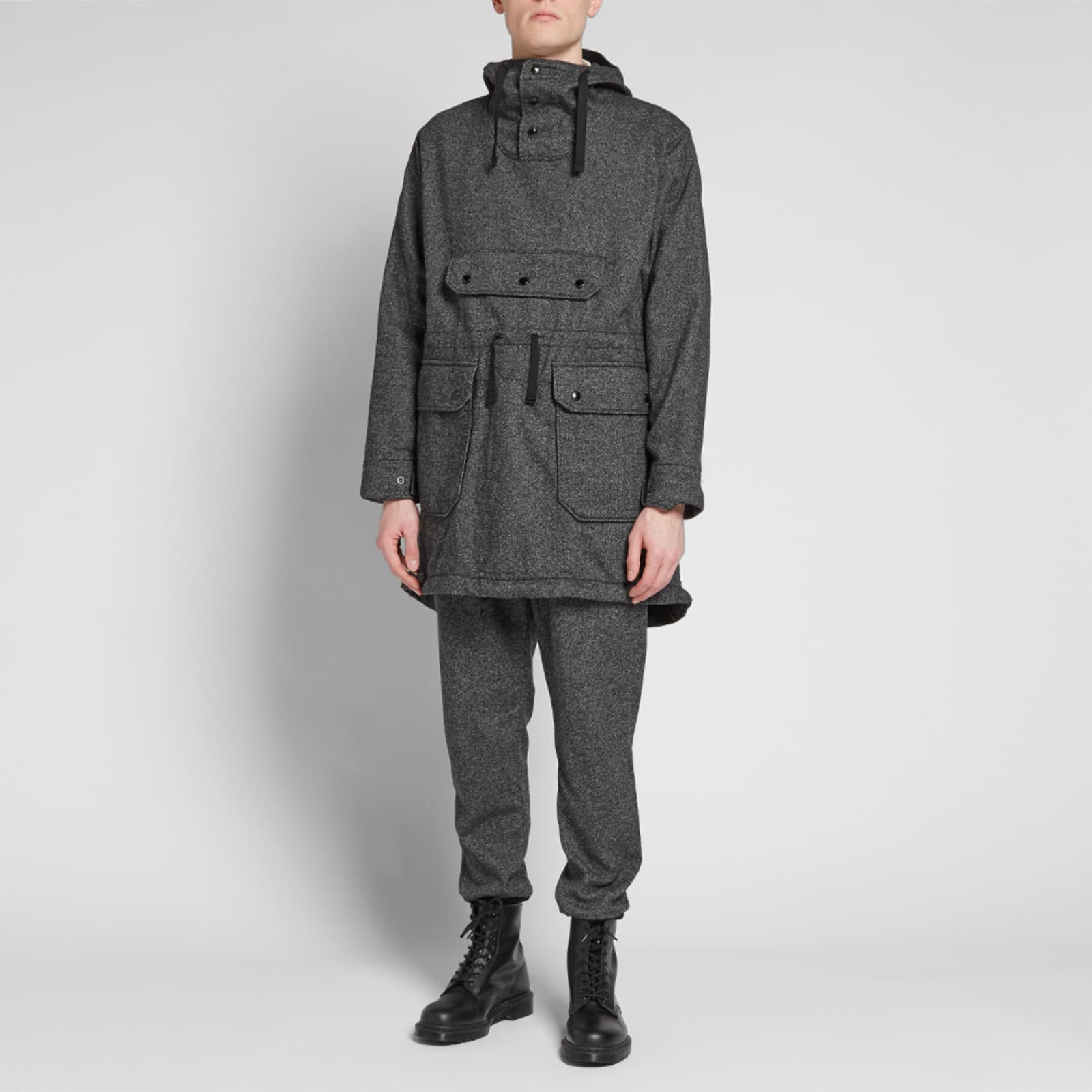 Engineered Garments Over Parka Grey Wool Homespun | END. (KR)