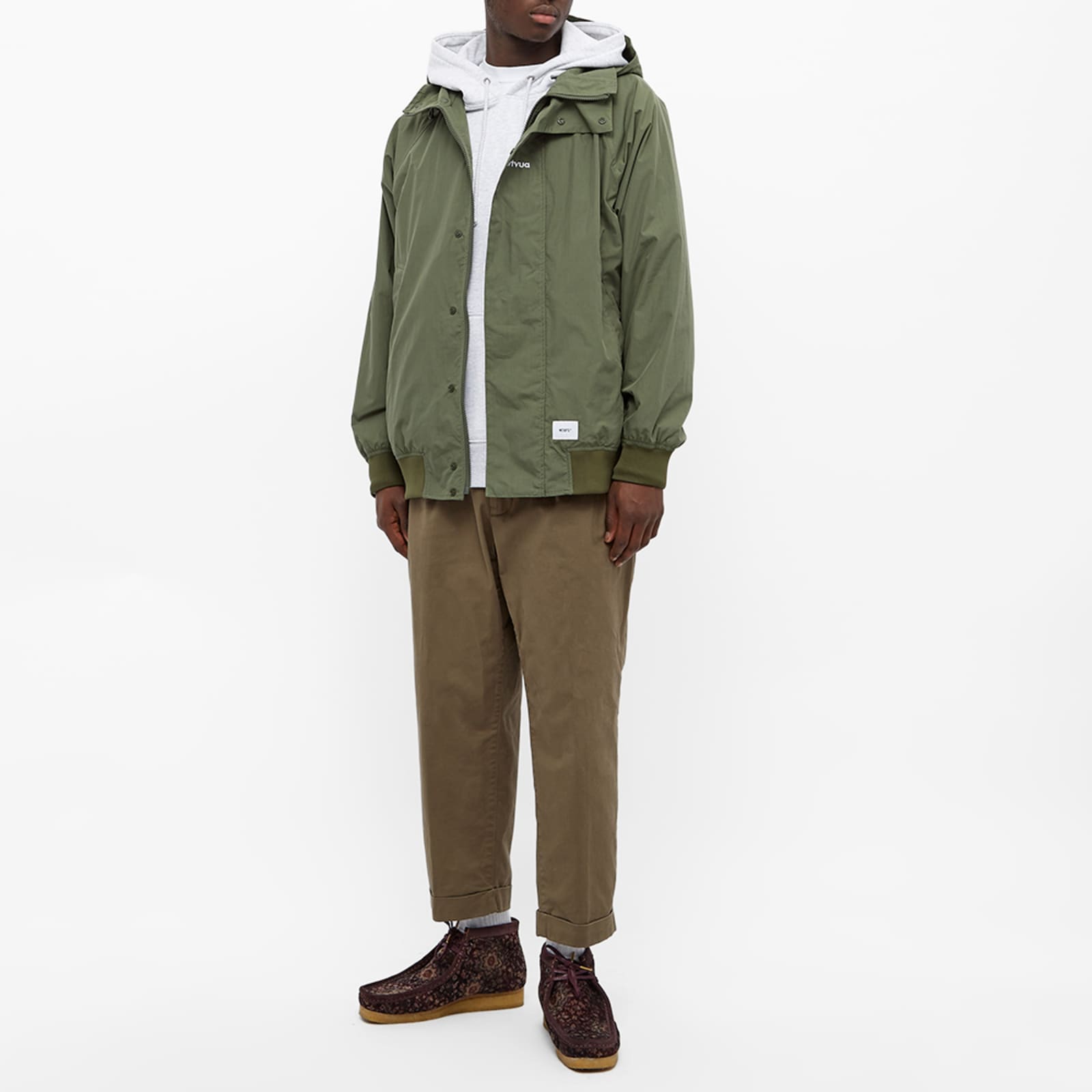 WTAPS Incom Hooded Jacket Olive Drab | END.