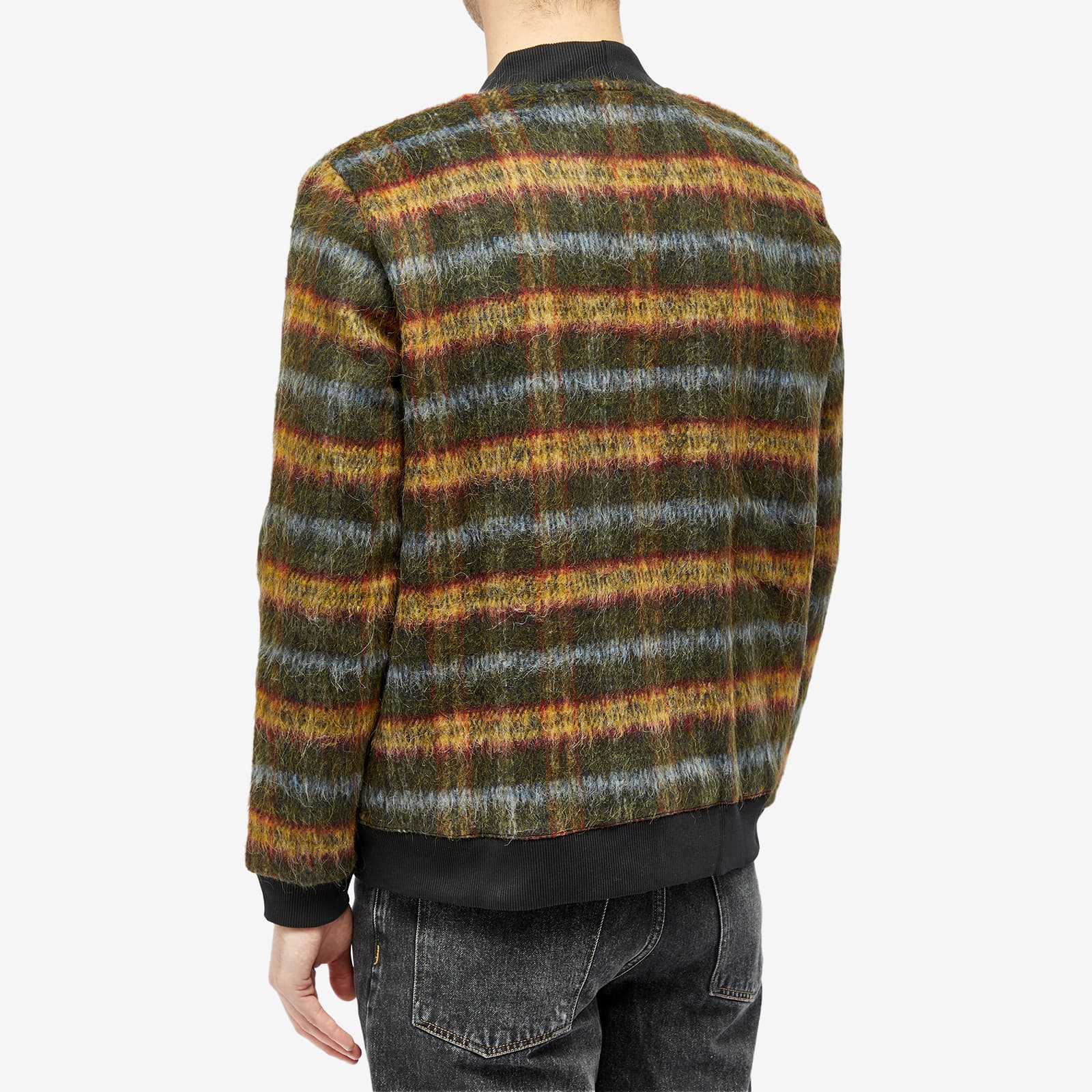 Corridor Plaid Cardigan Army Green | END. (US)