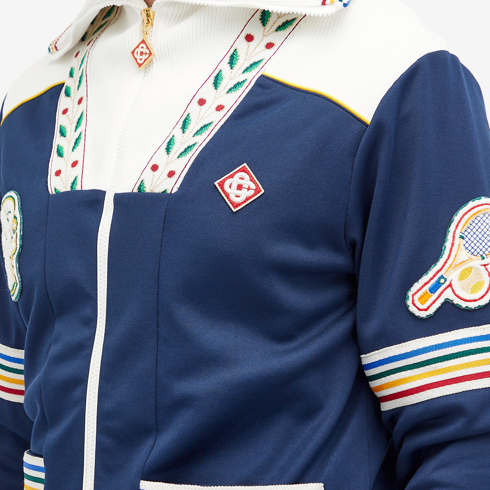 Casablanca Varsity Track Jacket Navy | END. (AU)