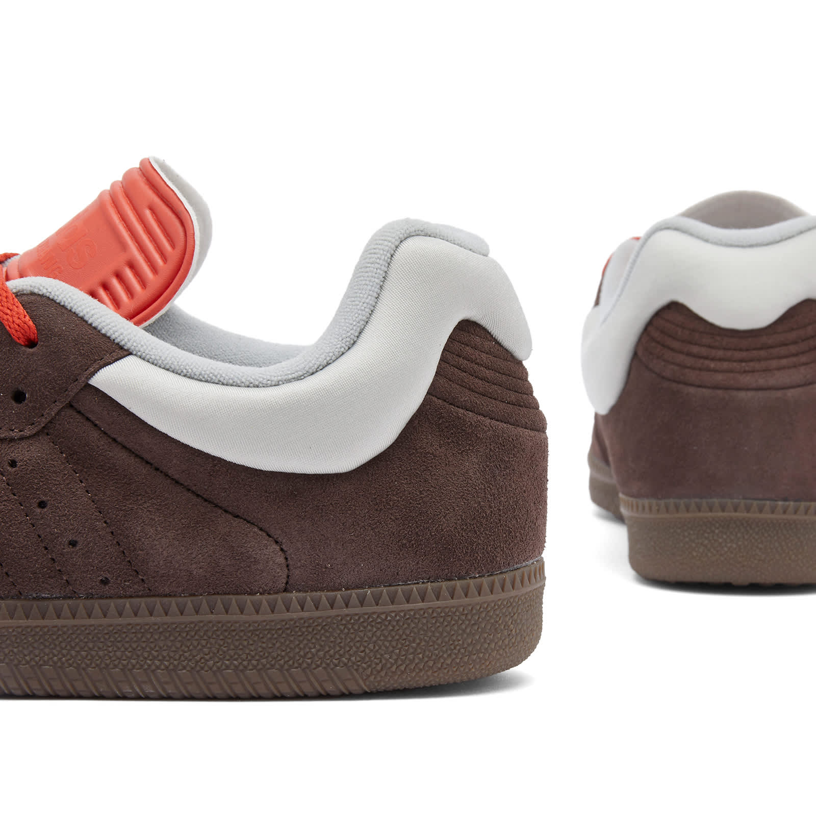 Adidas X Dingyun Zhang Samba Sneaker Brown Oxide & Surf Red S15 | END. (US)