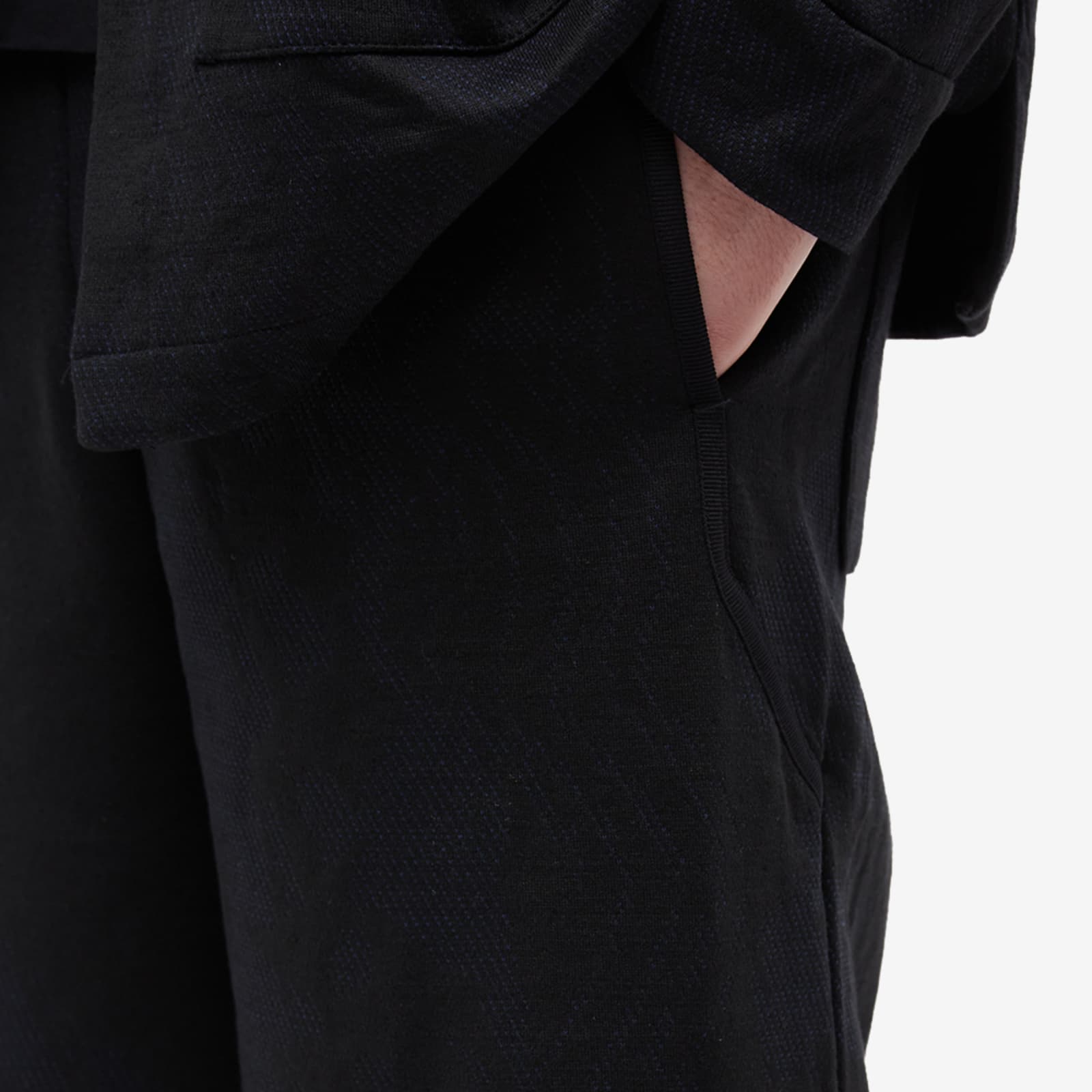 BYBORRE Bulky Knit Pant Black & Blue | END.