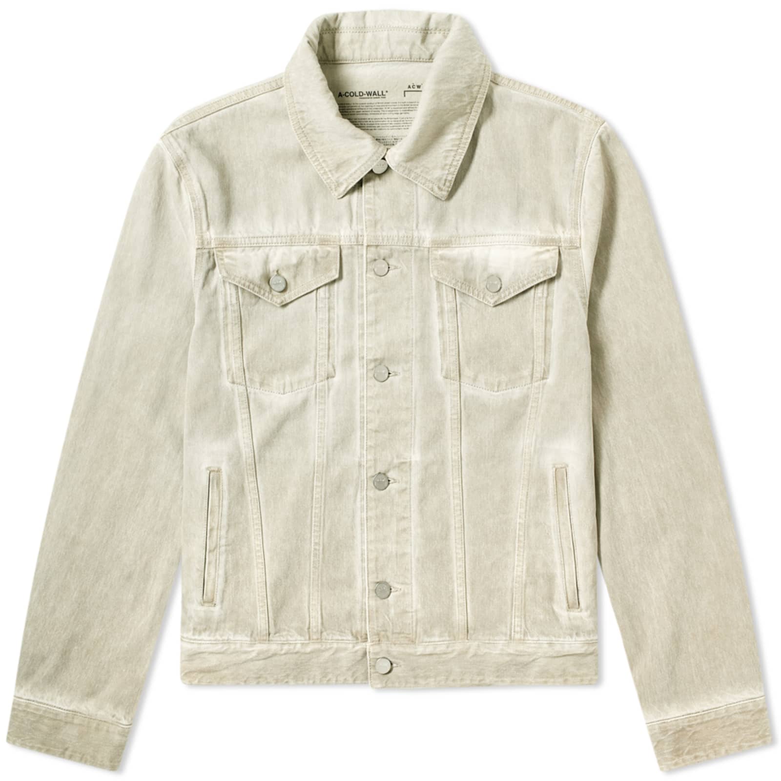 A-COLD-WALL* Overdye Trucker Jacket Moonbeam | END. (GB)