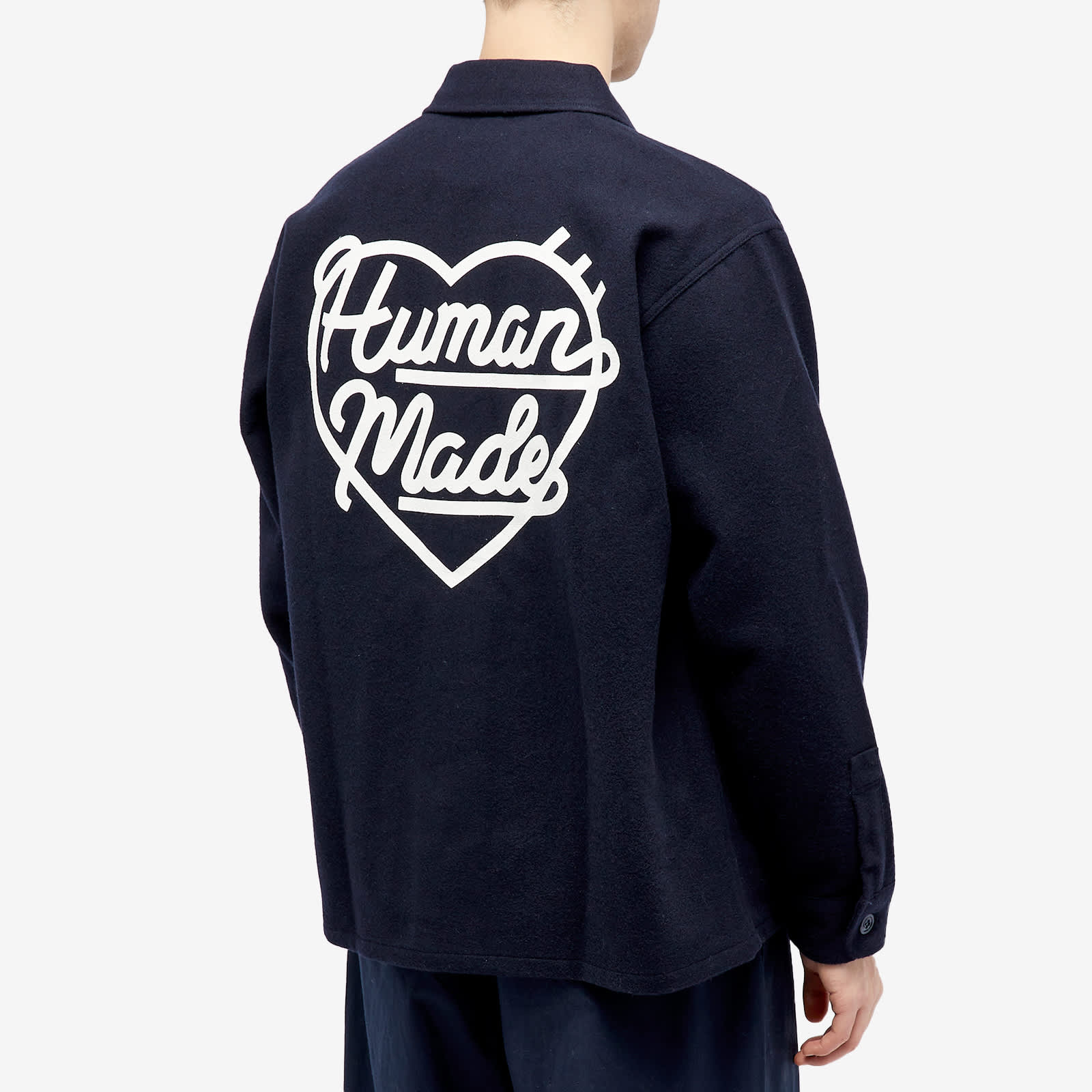 Human Made Wool CPO Overshirt Navy | END. (KR)