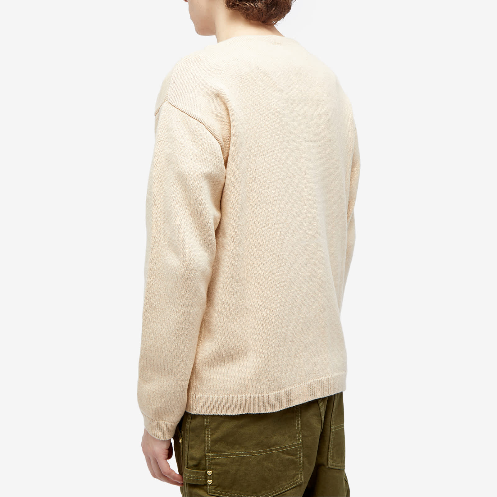 Human Made Heart Knit Sweater Beige | END. (US)