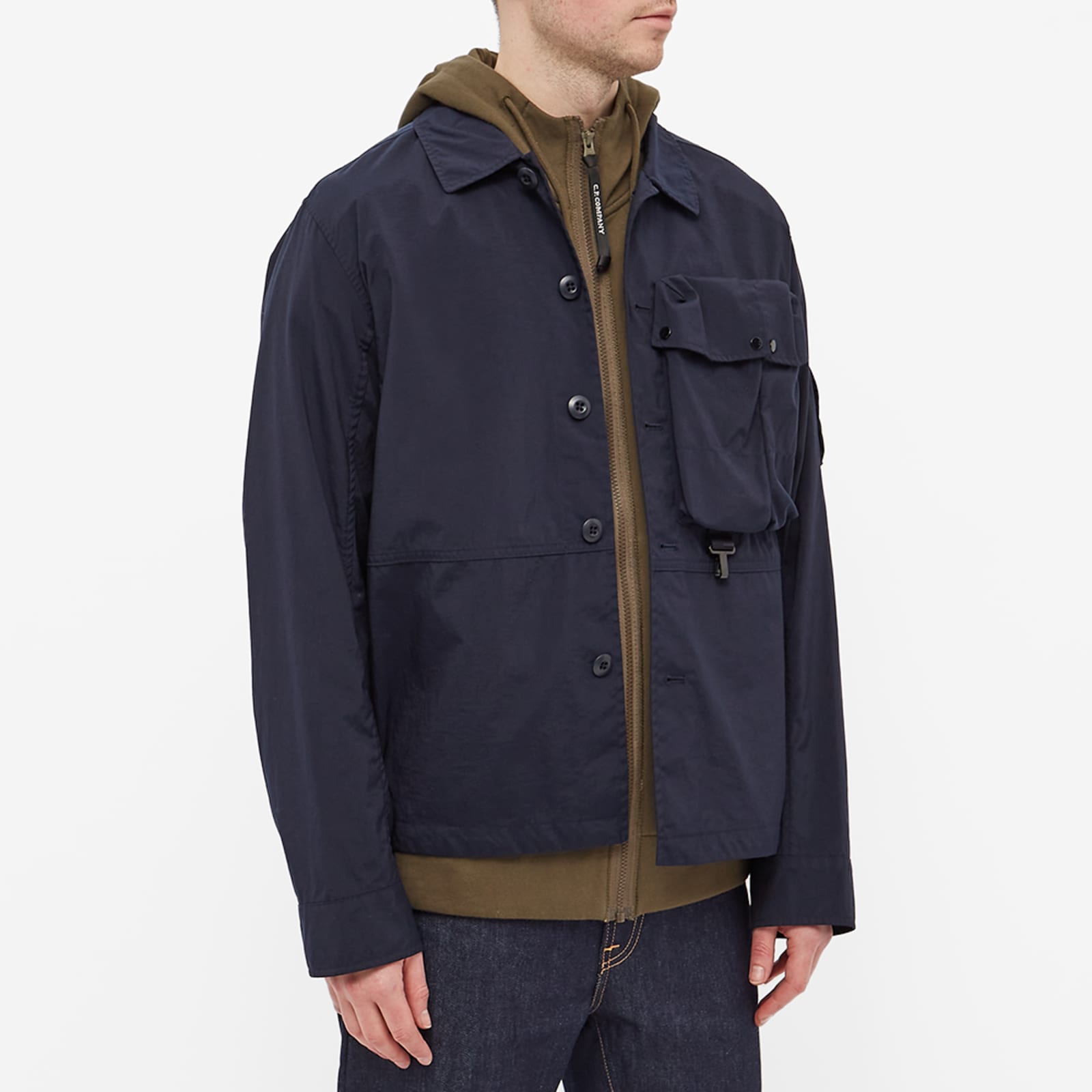 C.P. Company Taylon - P Zip Overshirt Total Eclipse | END. (GB)