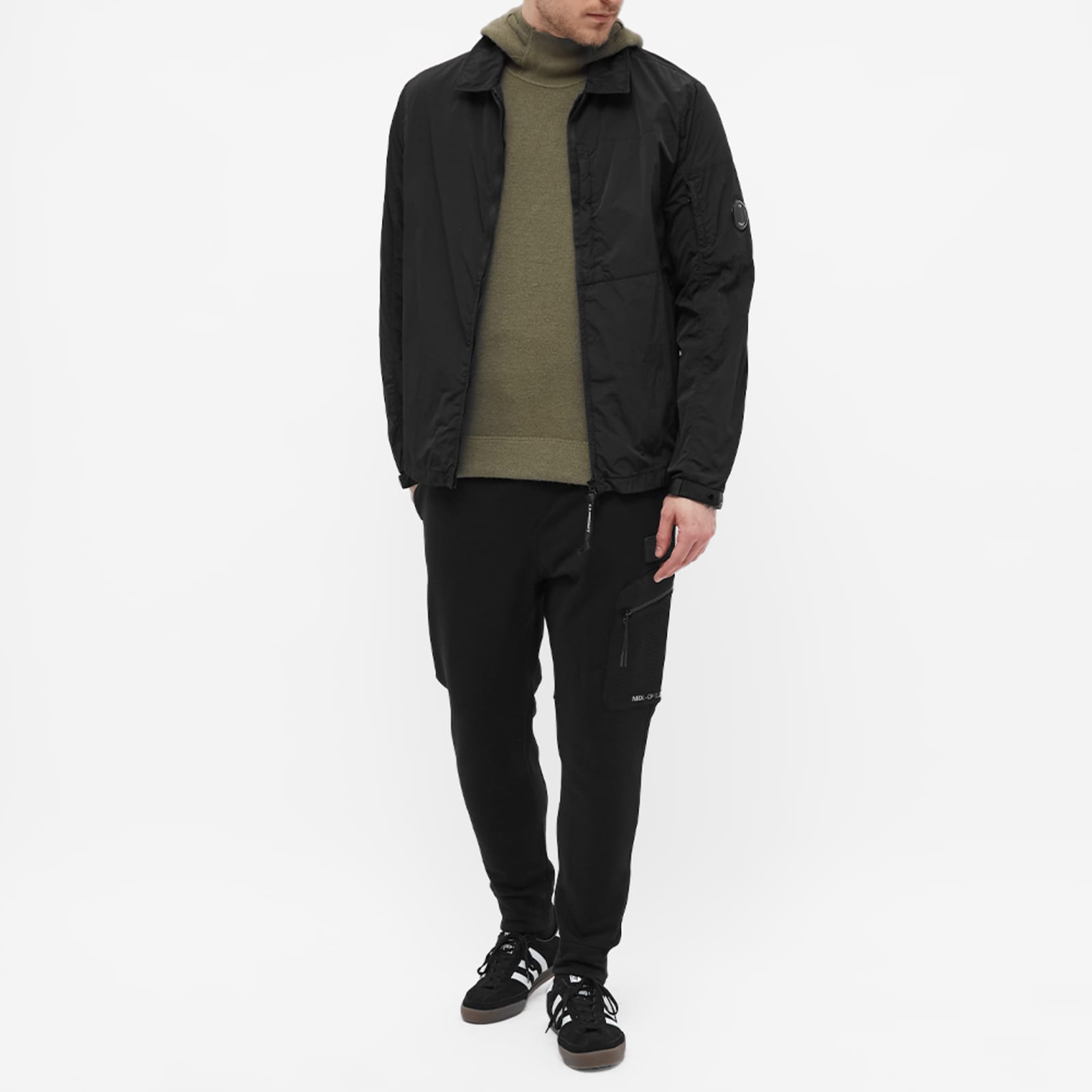 C.P. Company Metropolis Patch Logo Sweat Pant Black | END. (GB)