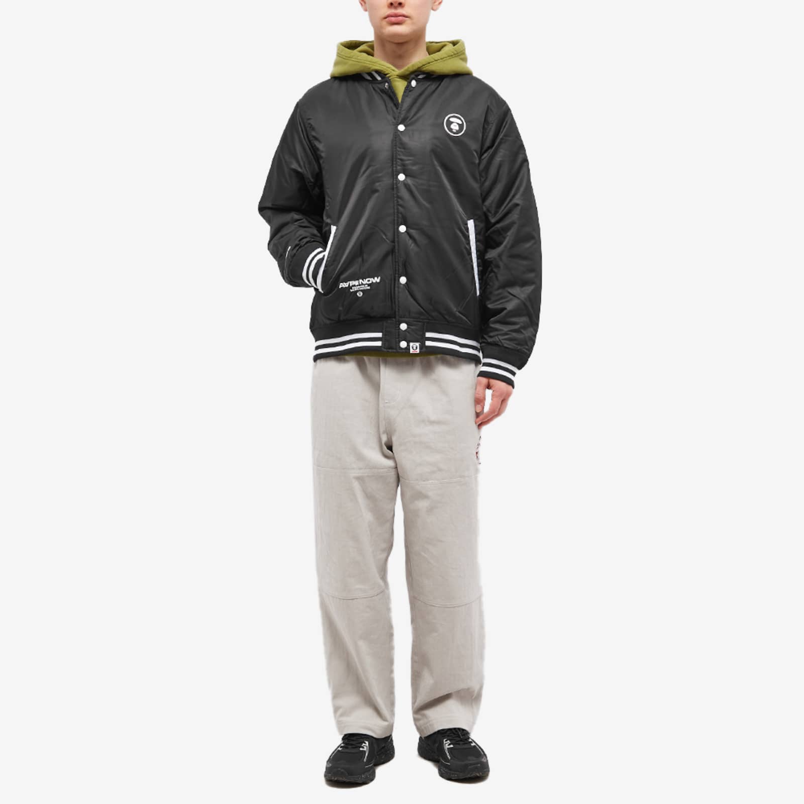 AAPE AAPE Now Baseball Jacket Black | END. (US)