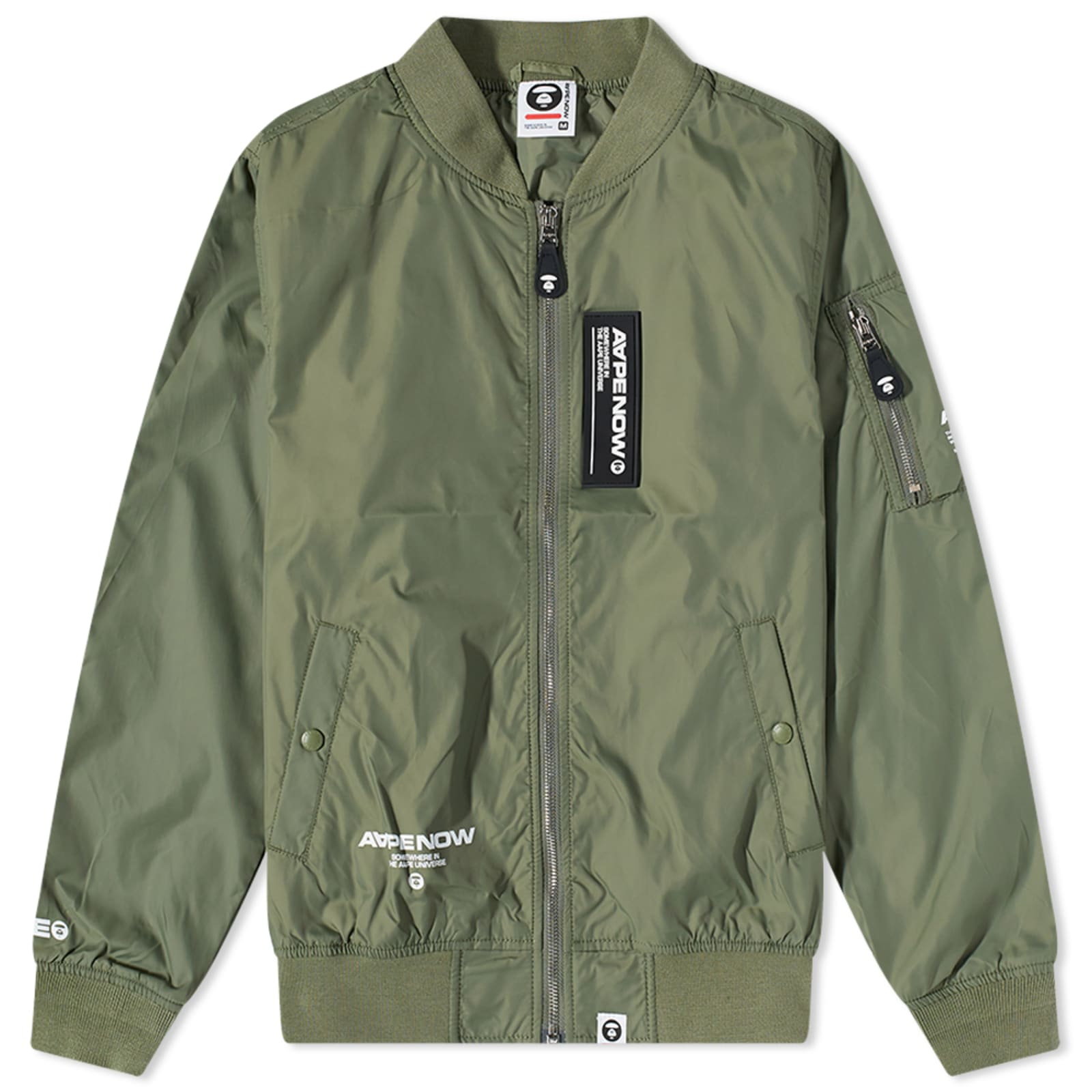AAPE AAPE Now Lightweight MA1 Jacket Khaki | END. (KR)