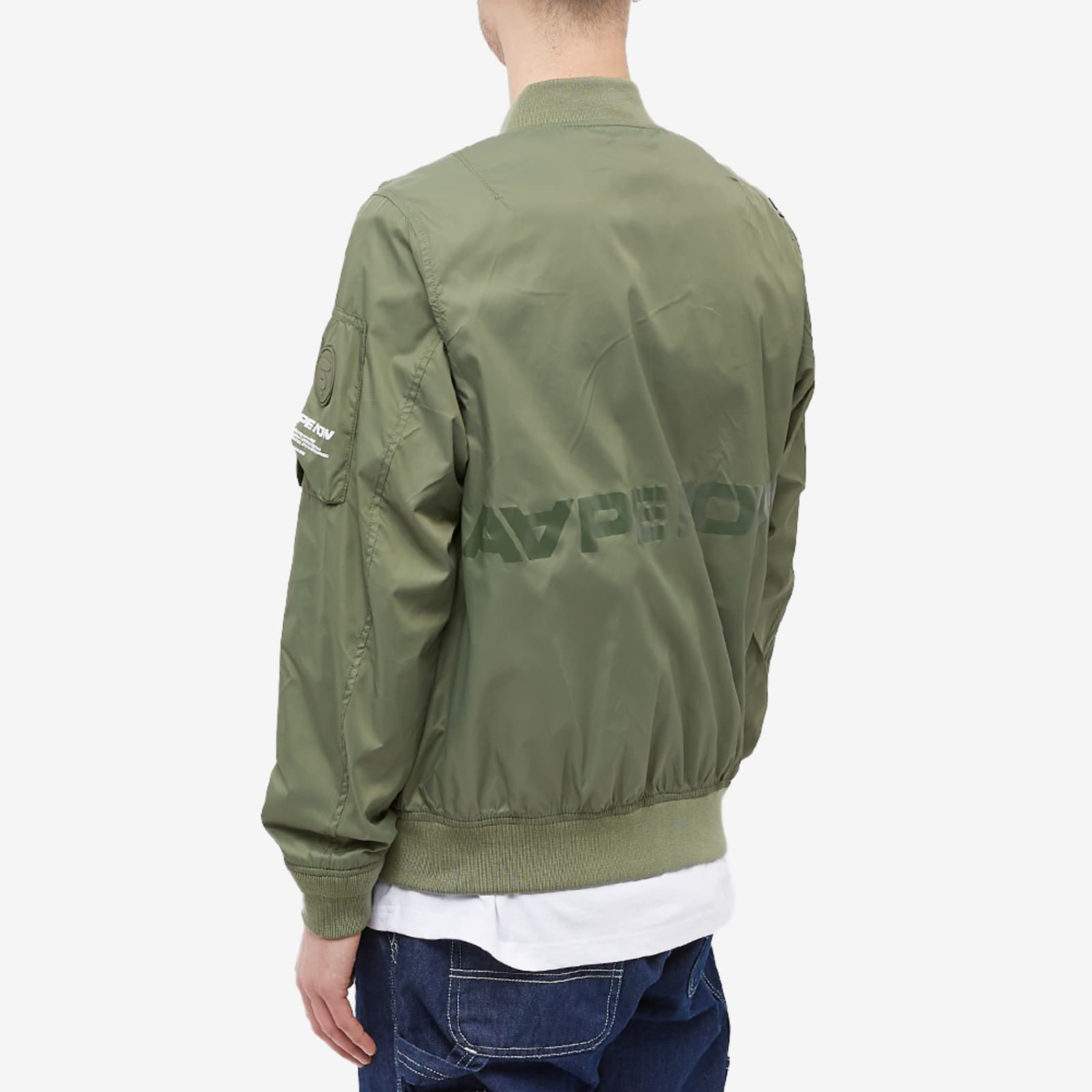AAPE AAPE Now Lightweight MA1 Jacket Khaki | END. (KR)