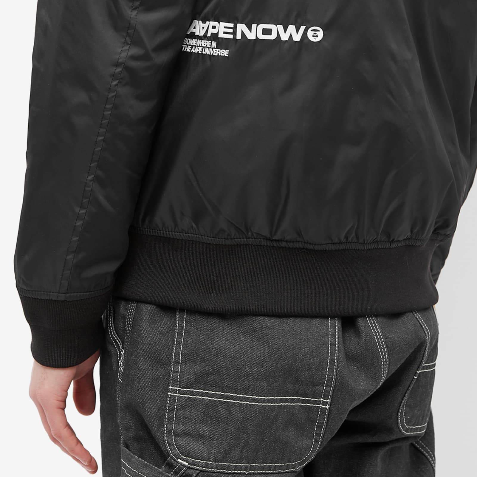 AAPE AAPE Padded MA-1 Jacket Black | END. (US)