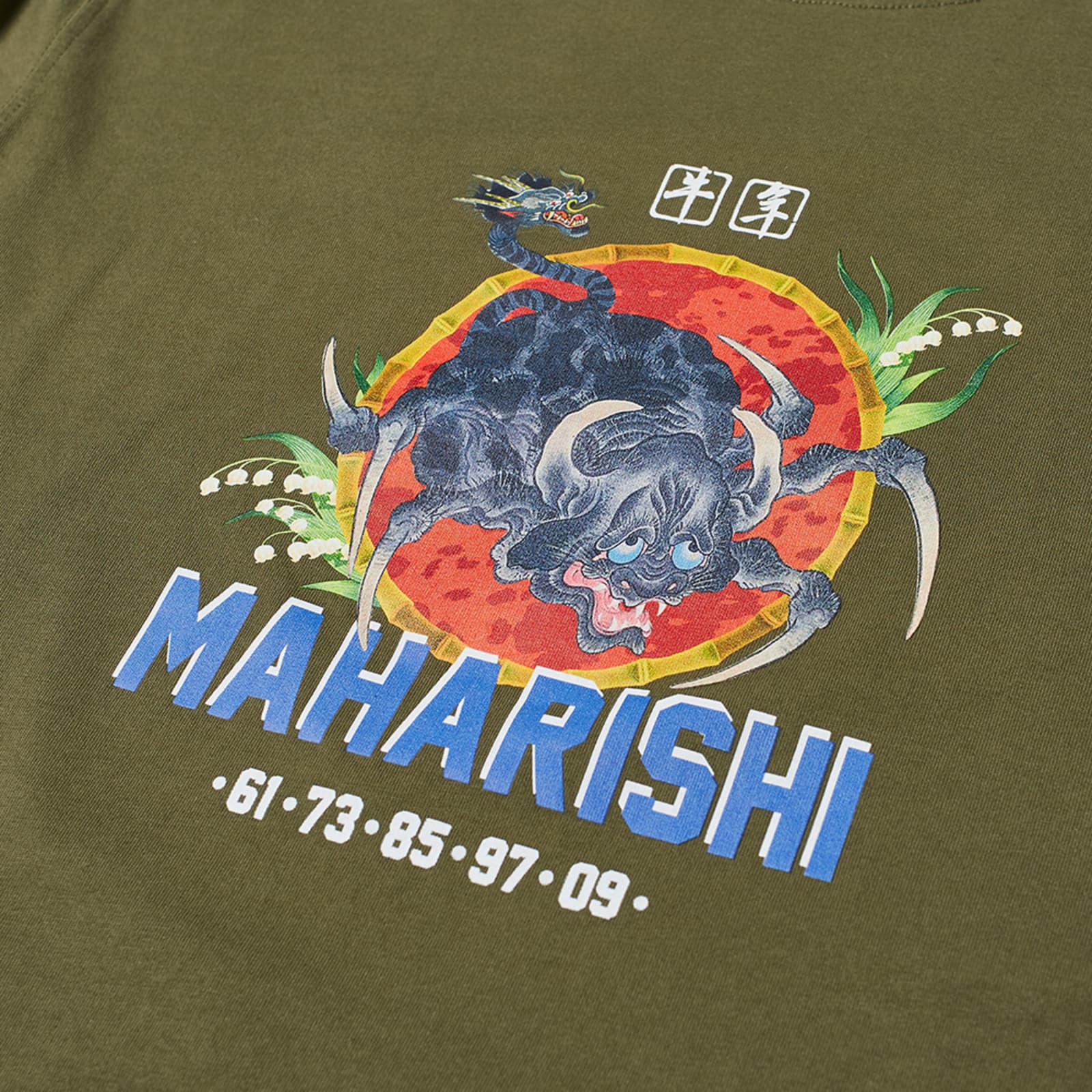 Maharishi Year Of The Spider Ox T-Shirt Olive | END.