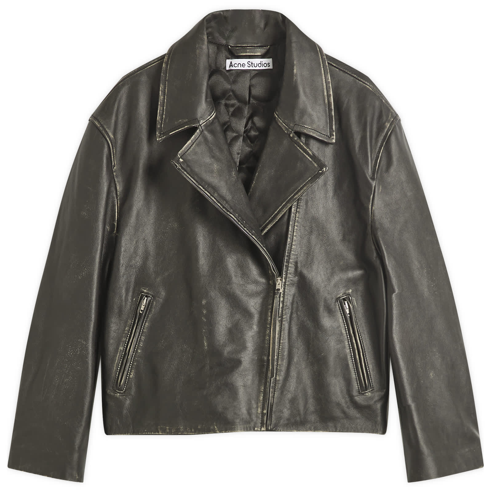 Acne Studios Lilket Leather Jacket Black | END. (GB)