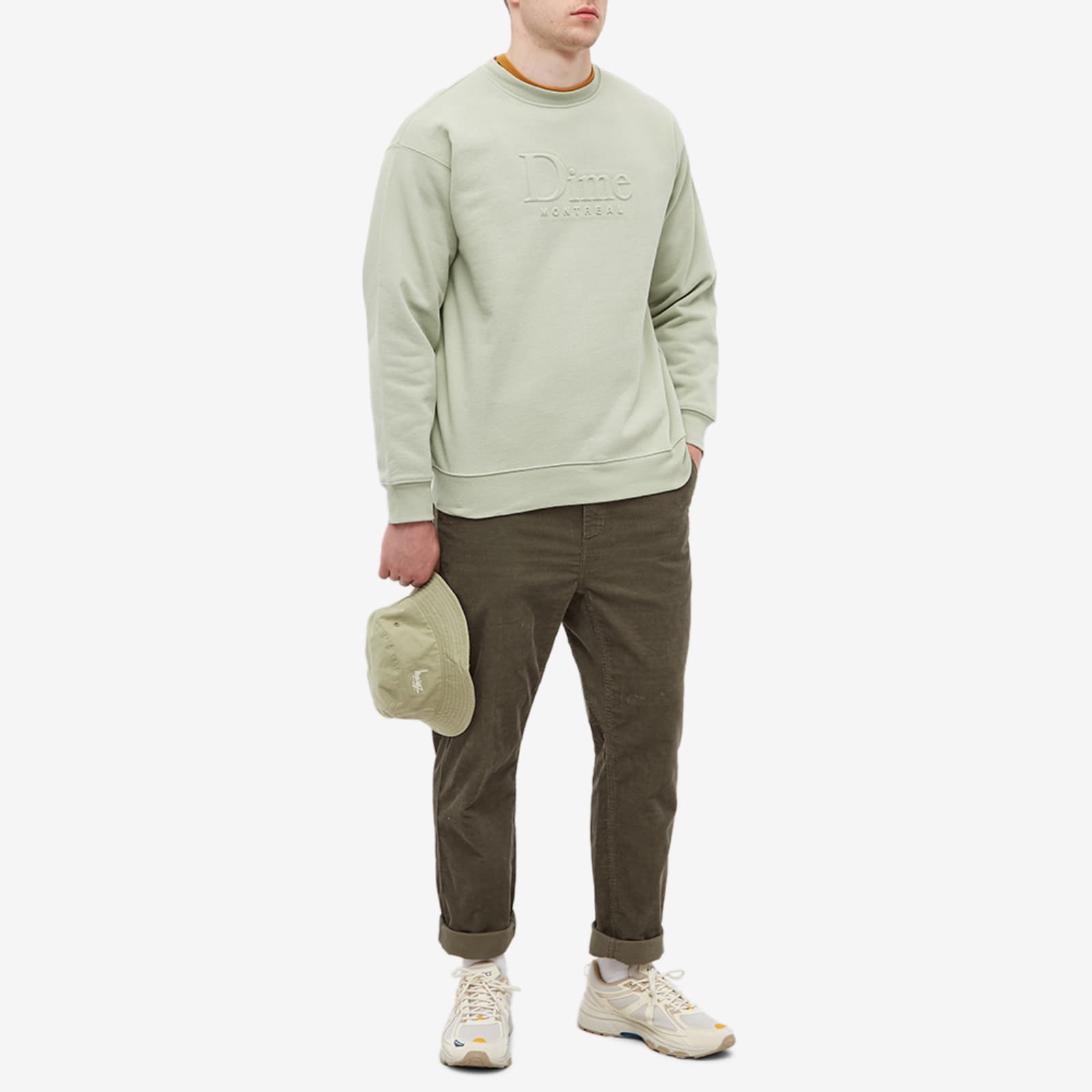Dime Classic Embossed Crew Sweat Dark Mint | END. (GB)