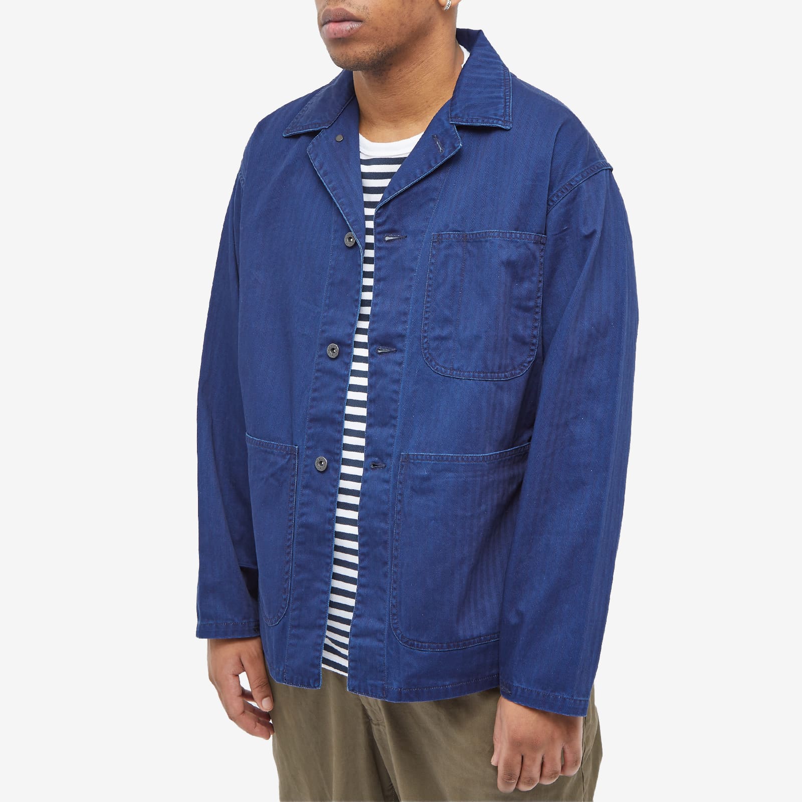 Beams Plus Herringbone Chor Jacket Indigo | END. (KR)