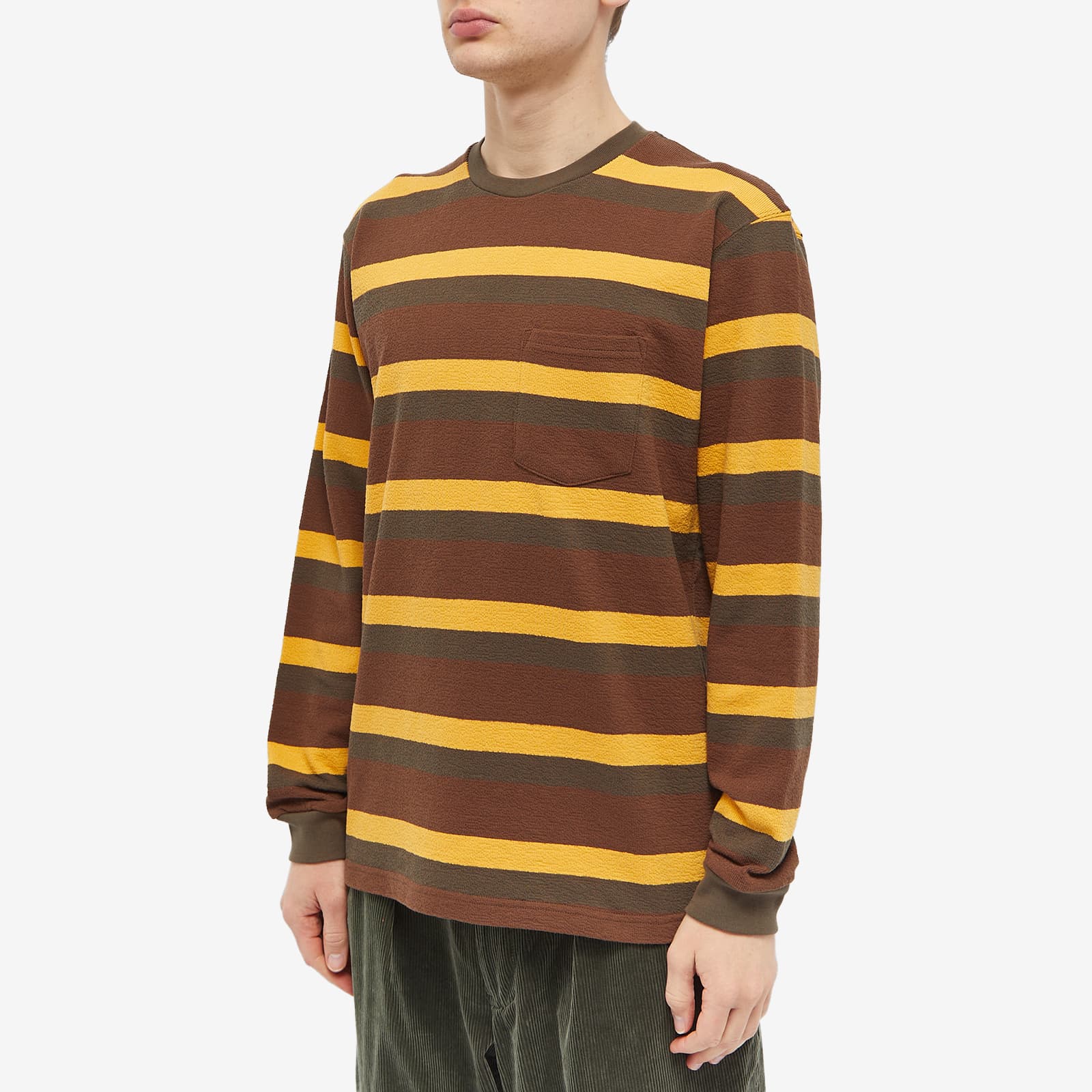 Beams Plus Inlay Pocket T-Shirt Brown | END. (GB)