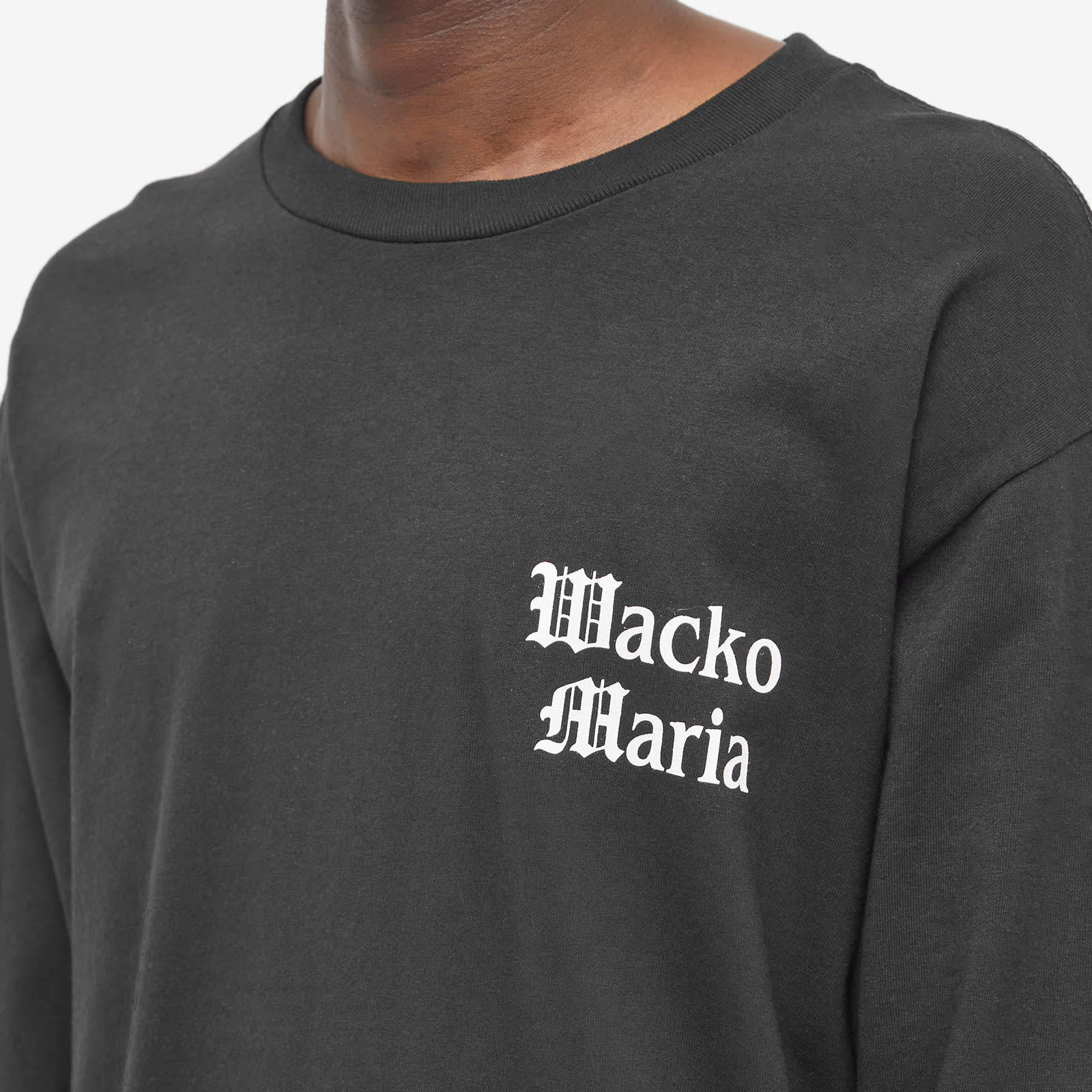 Wacko Maria Tim Lehi Type 1 Long Sleeve Crew Tee Black | END. (HK)