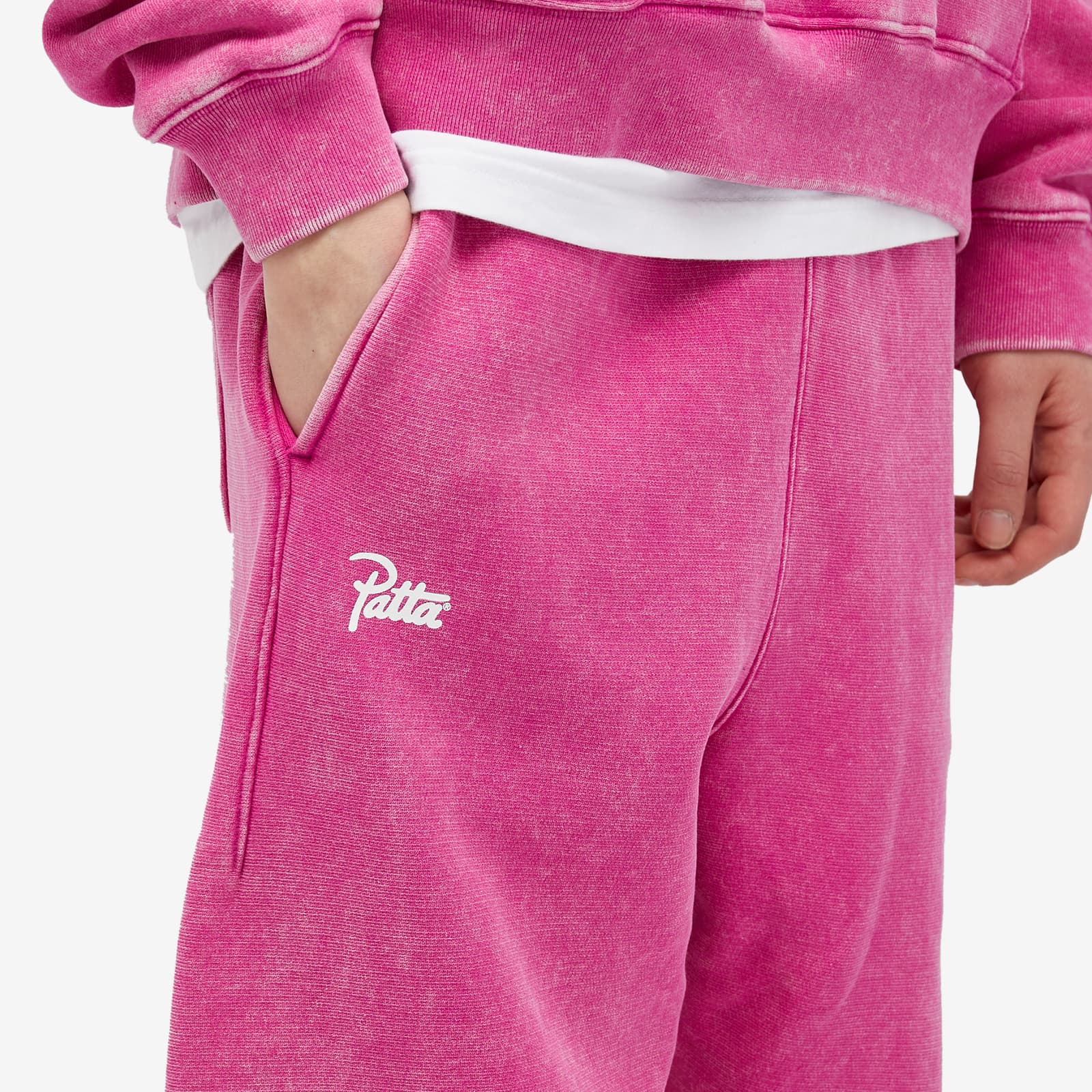 Patta Basic Washed Sweat Pants Fuchsia Red | END.