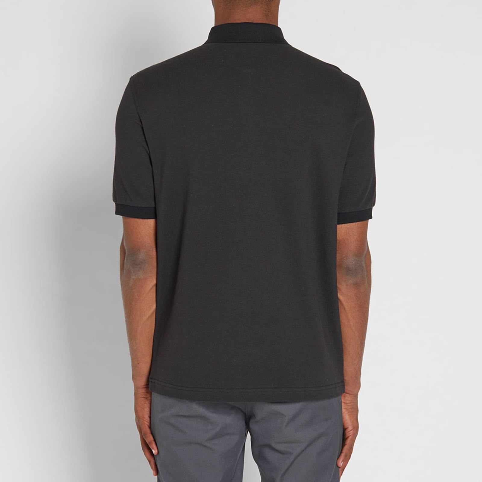 Fred Perry Laurel Half Zip Pique Polo Black | END. (US)