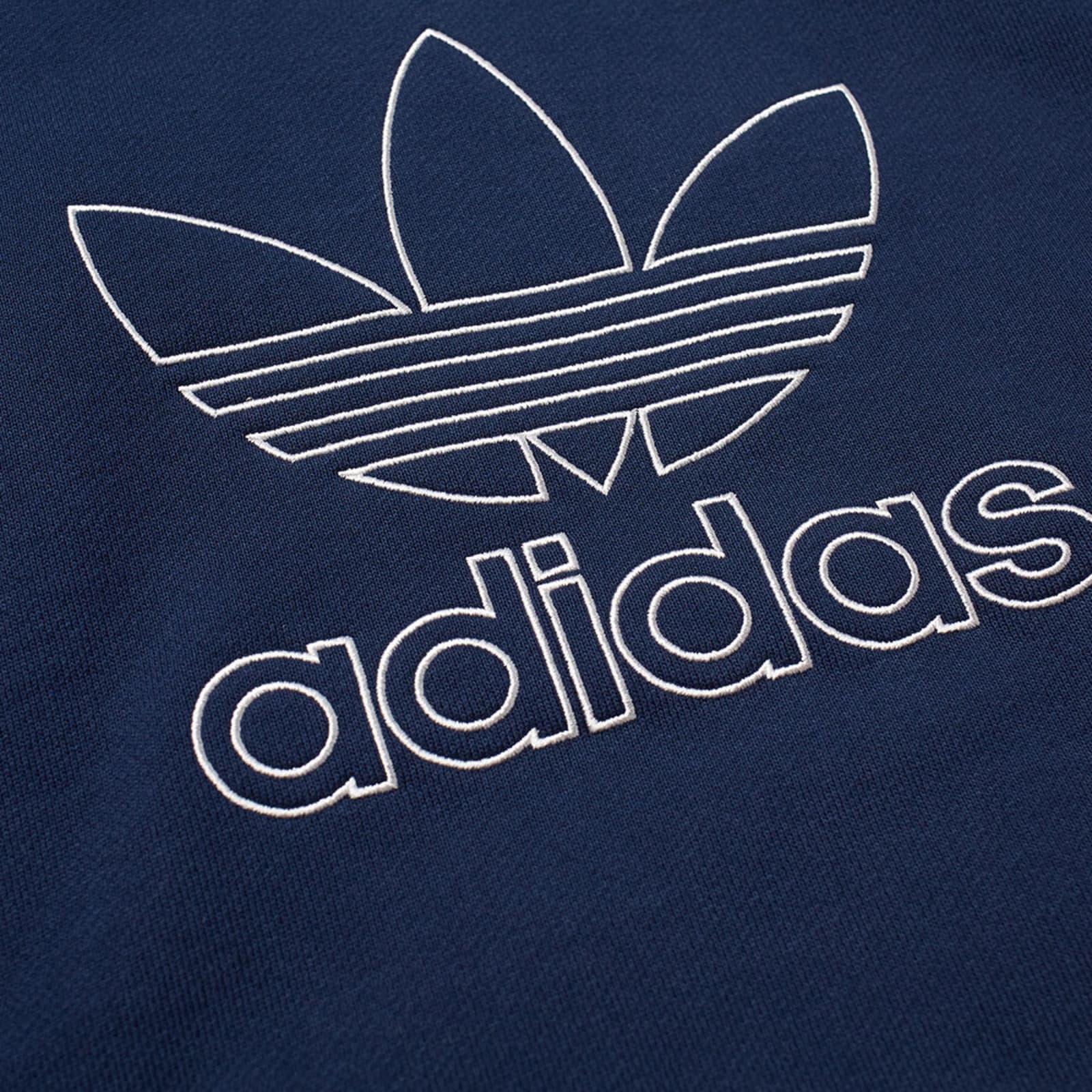 Adidas Outline Crew Sweat Collegiate Navy | END. (US)