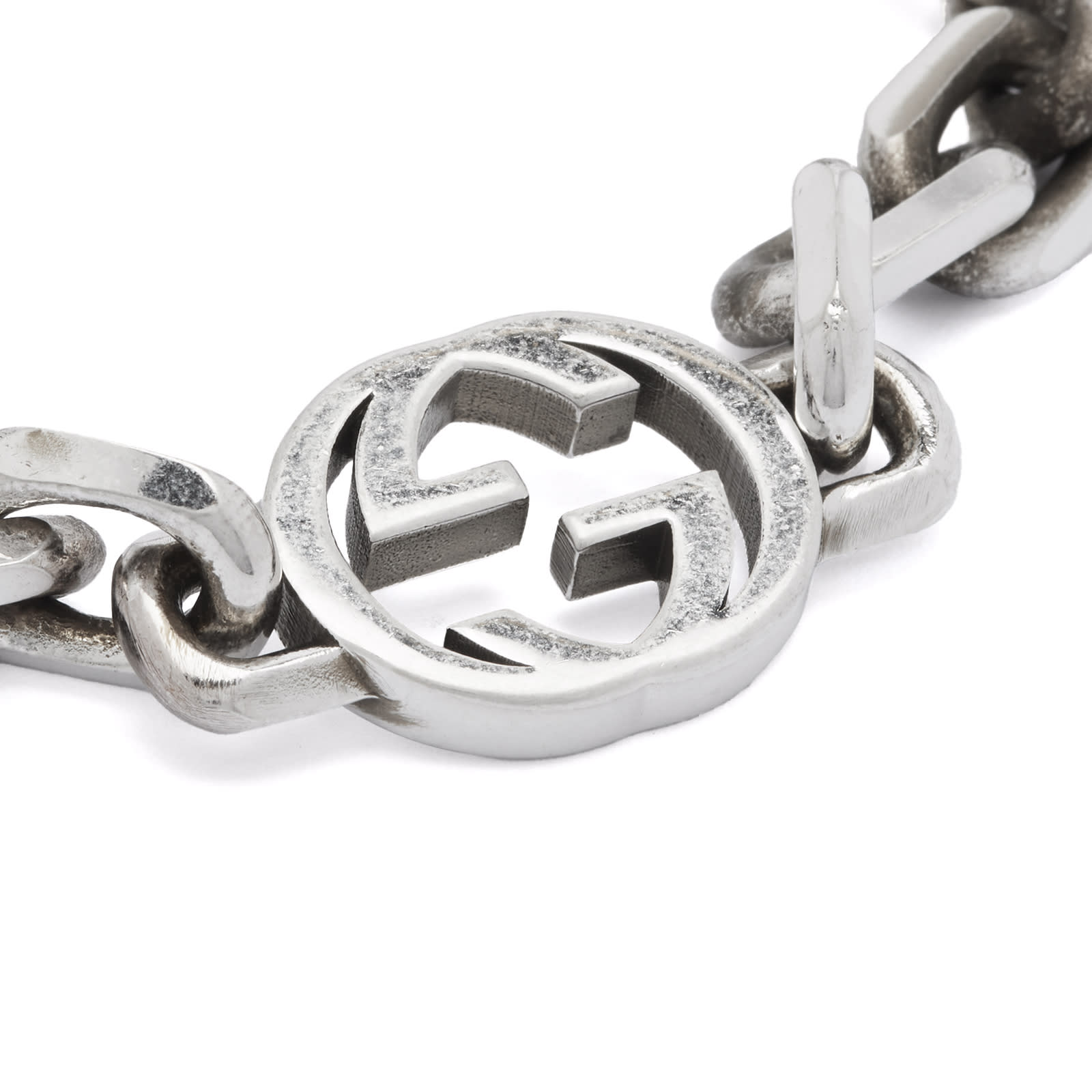 Gucci Interlocking Bracelet Aged Sterling Silver | END. (SG)