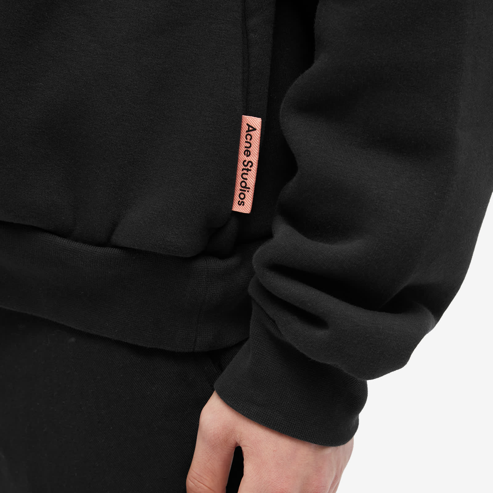 Acne Studios Franziska Pink Label Hoodie Black | END. (AU)