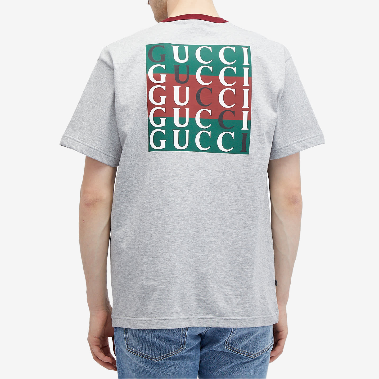 Gucci Back Logo T-Shirt Grey Melange | END. (GB)