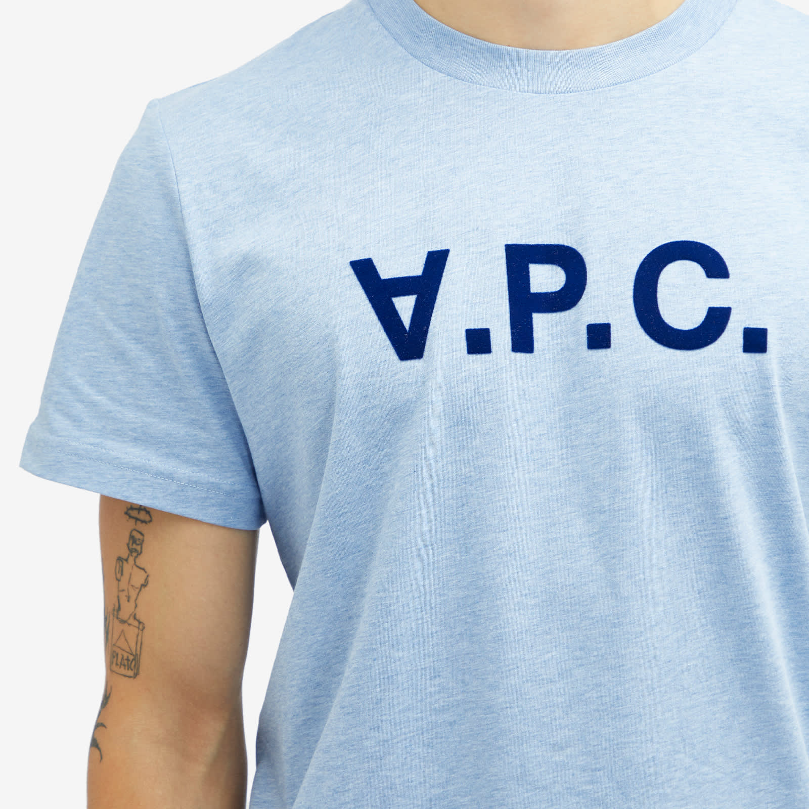 A.P.C. VPC Logo T-Shirt Sky Blue & Blue | END. (JP)