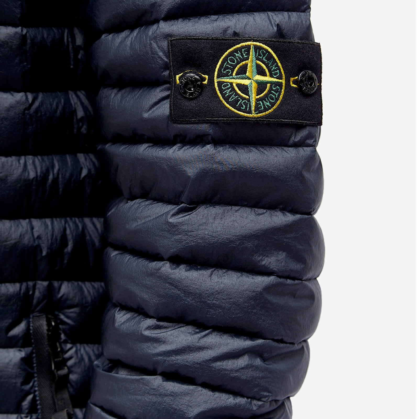 Stone Island Lightweight Hooded Down Jacket Navy Blue | END. (GB)