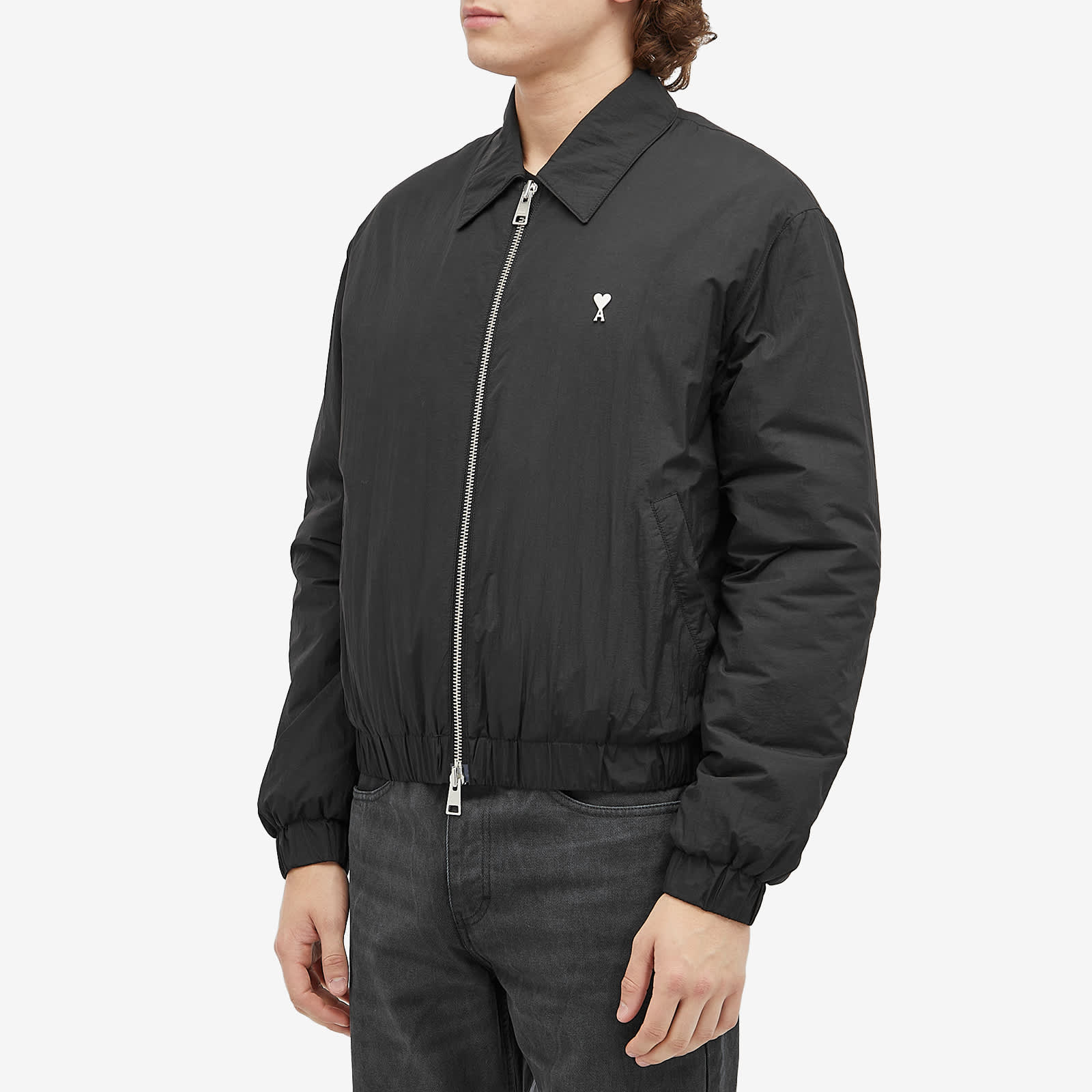 AMI Paris Zipped Bomber Jacket Black | END. (HK)