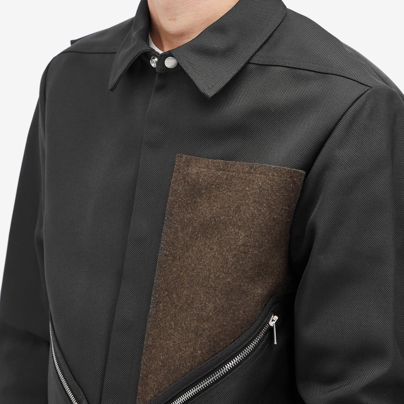 Rick Owens Tour Alice Zip Through Shirt Black, Brown & Black | END. (JP)