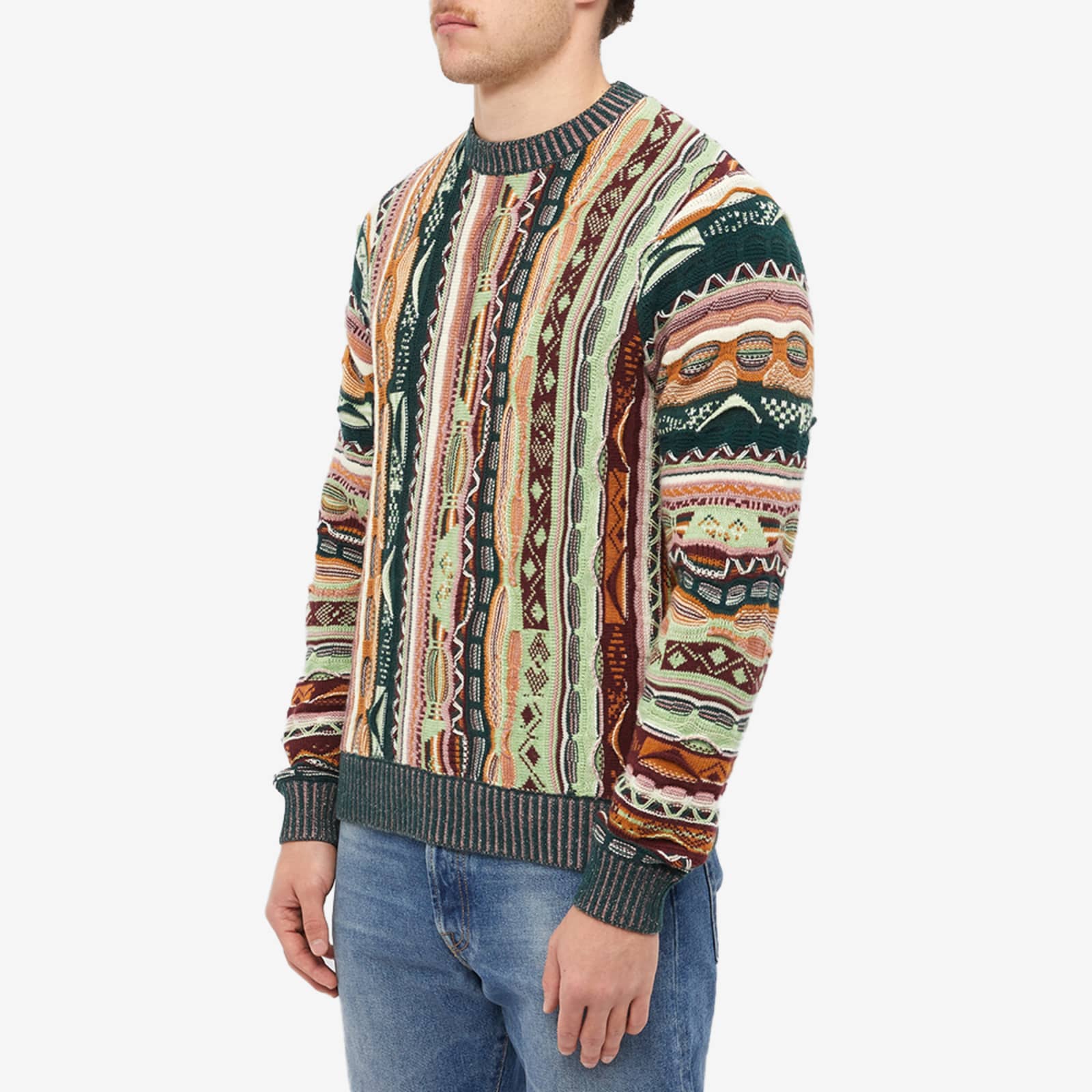 Wood Wood Beckett Coogi Knit Jumper Multicolor | END. (US)