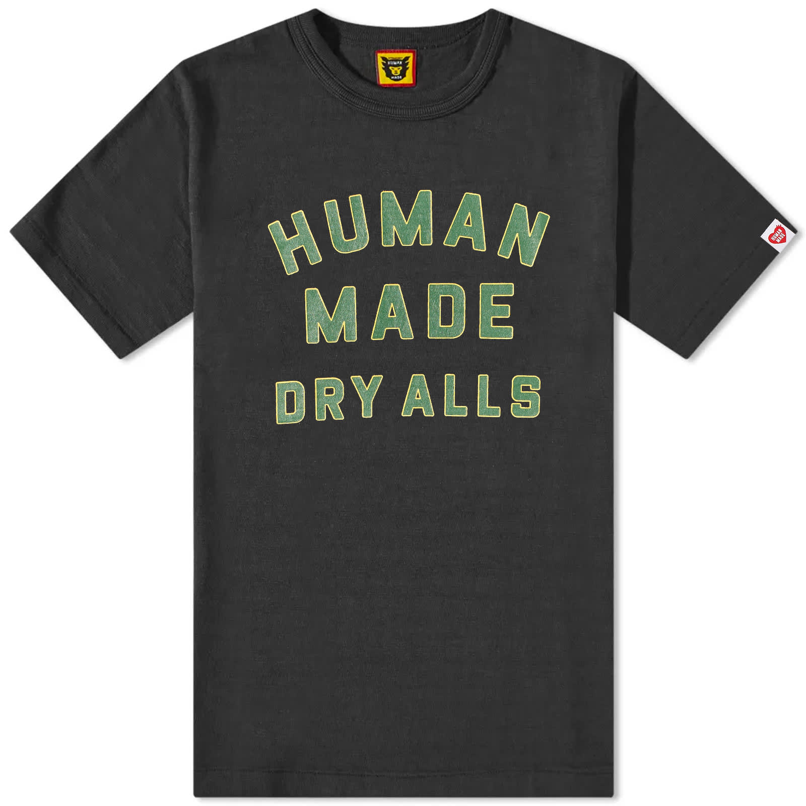 Human Made Font T-Shirt Black | END. (HK)
