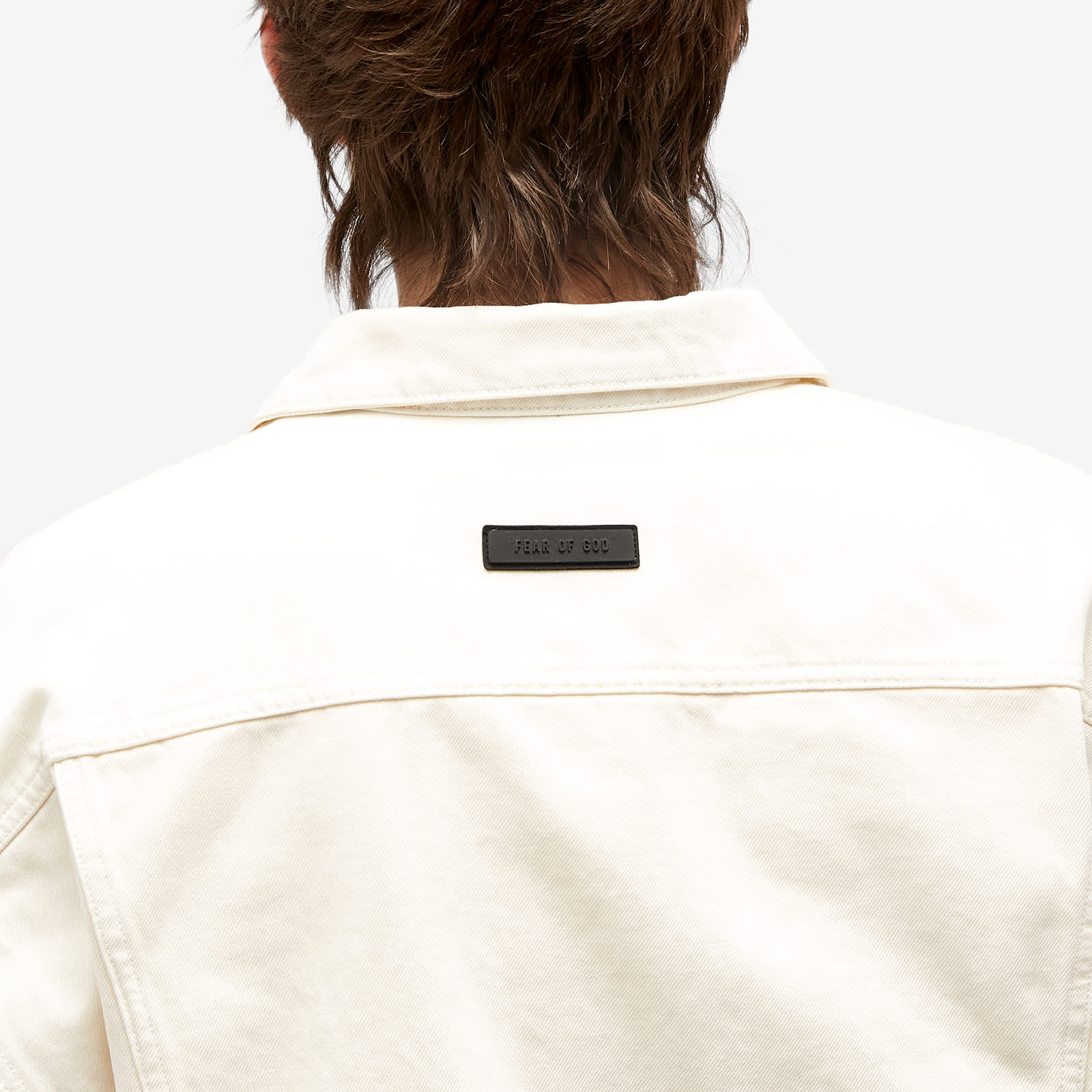 Fear of God Essentials Denim Jacket Cloud Dancer | END. (GB)