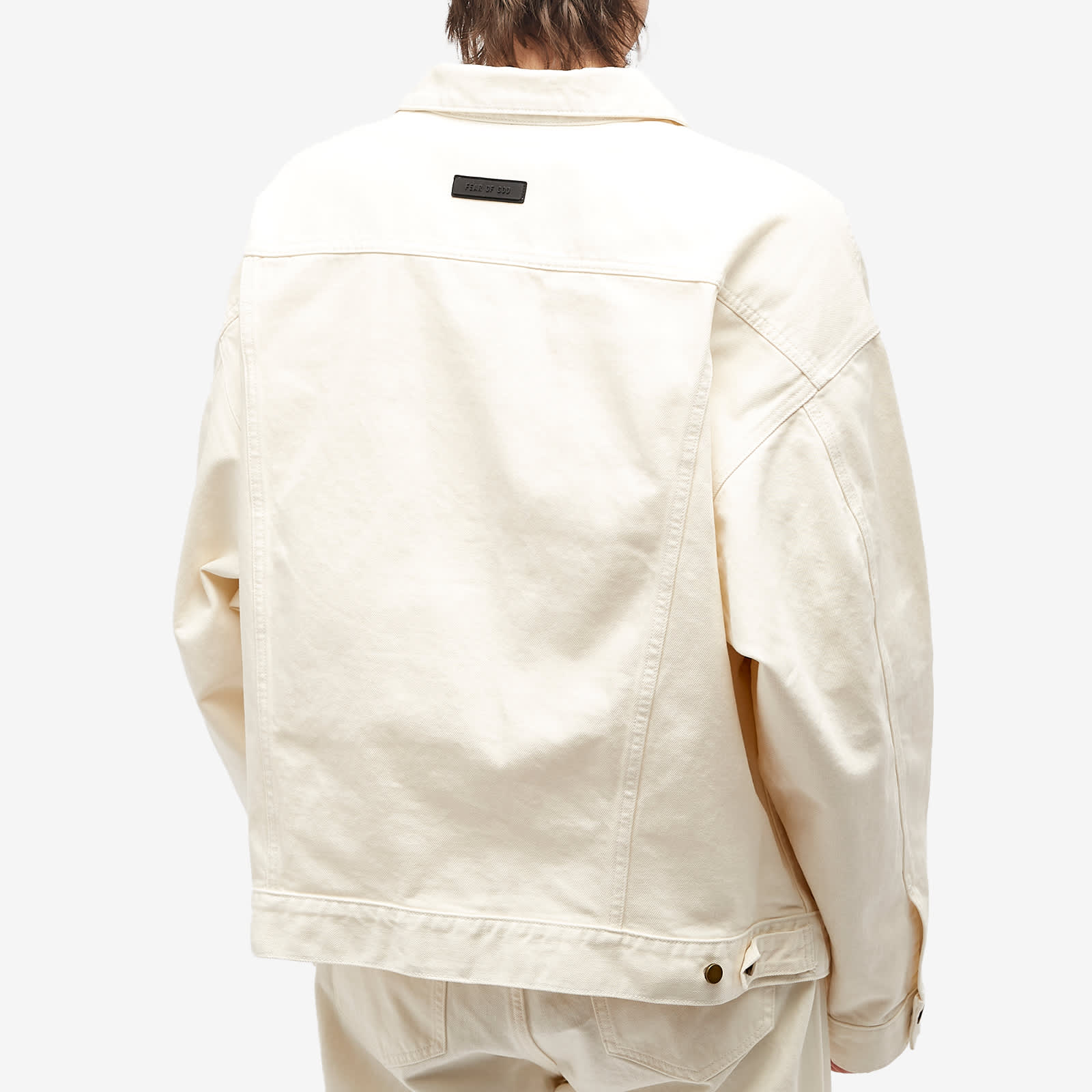 Fear of God Essentials Denim Jacket Cloud Dancer | END. (GB)