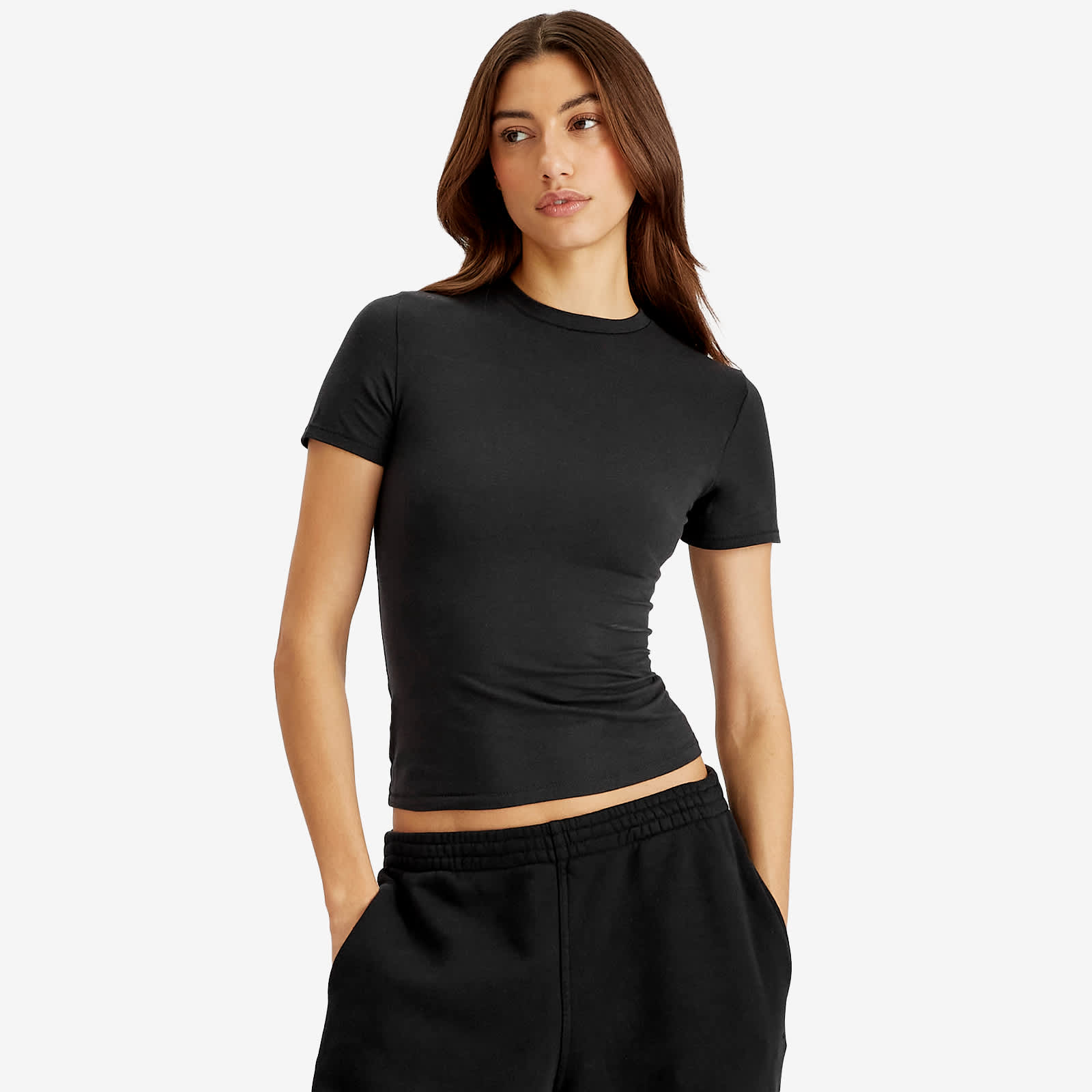 SKIMS Cotton Jersey Bundle 2 Pack T-Shirt Soot | END. (US)