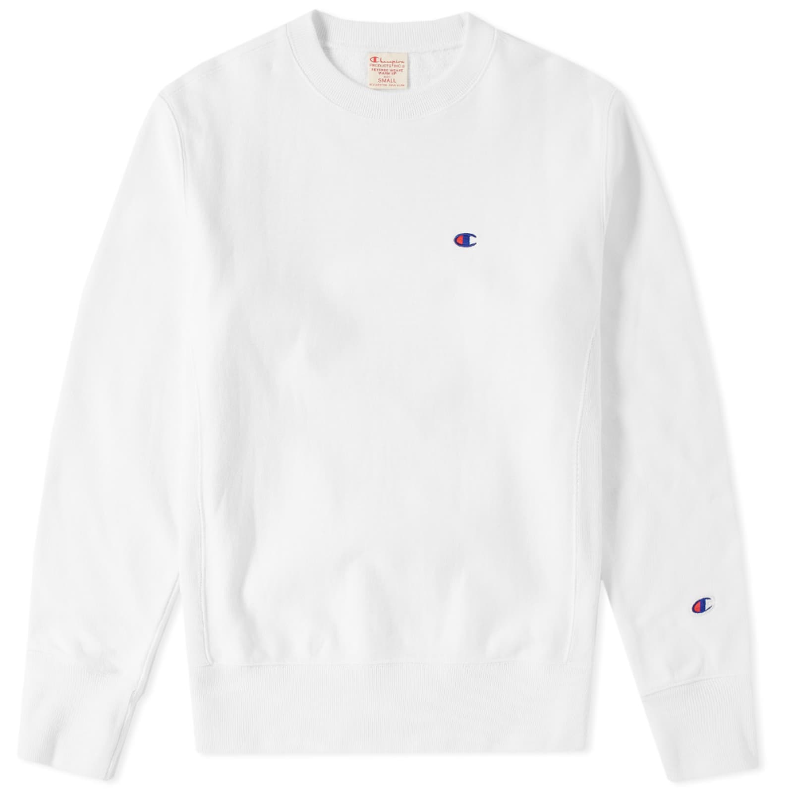 Champion Reverse Weave Classic Crew Sweat White | END. (GB)
