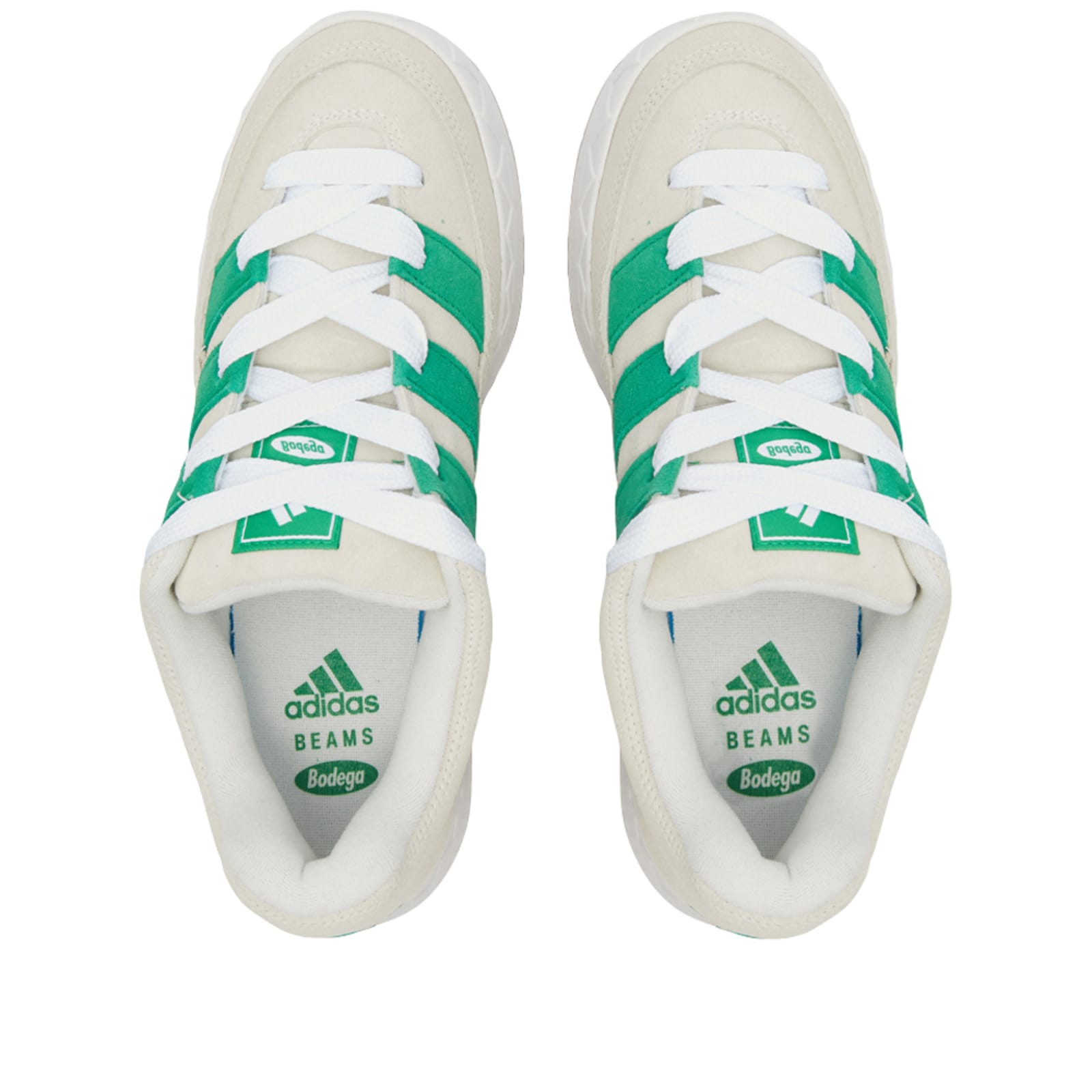 Adidas x Bodega x Beams Adimatic Off White & Green | END. (Global)
